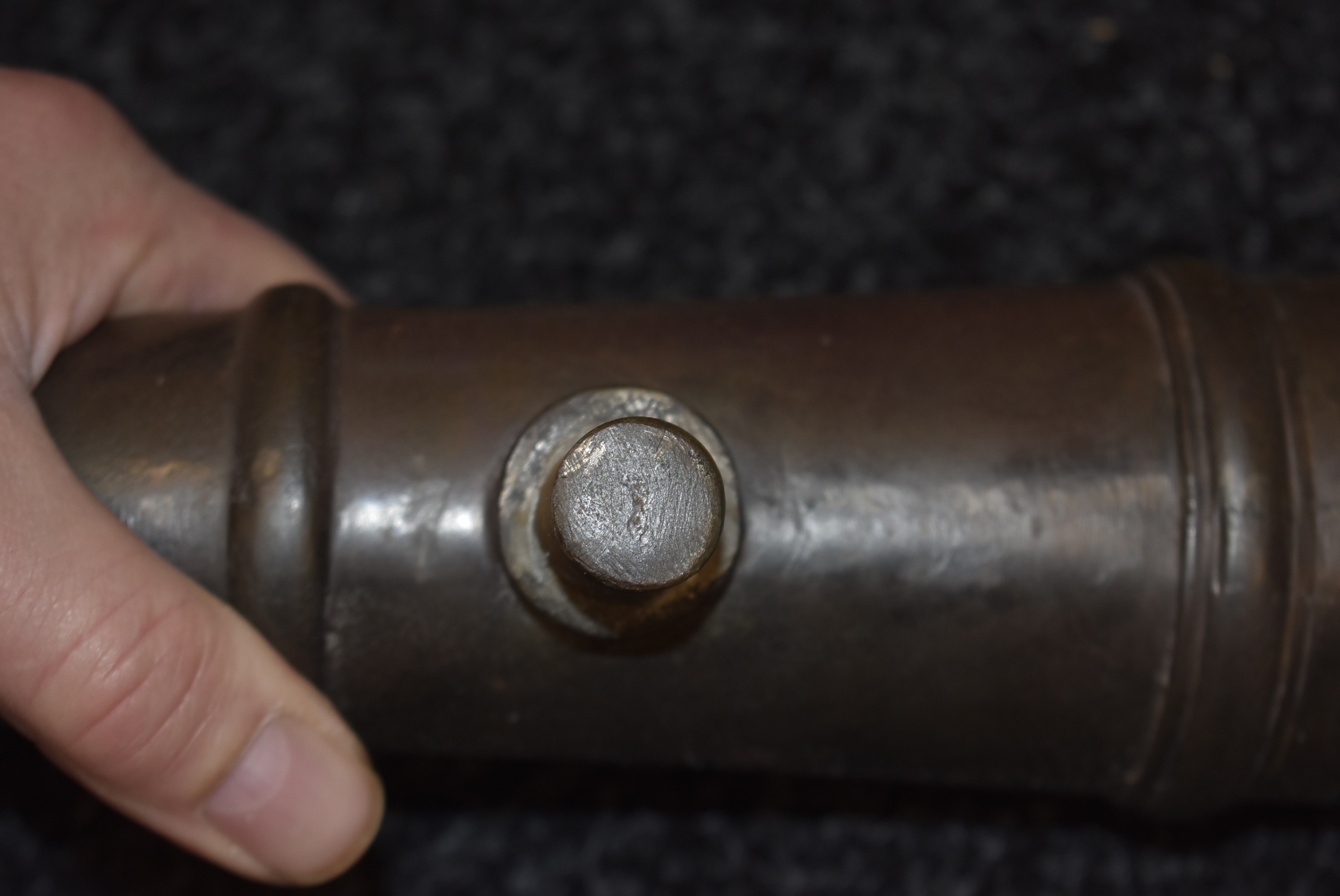 Lot 70 - A MID 19TH CENTURY CAST IRON CANNON BARREL,