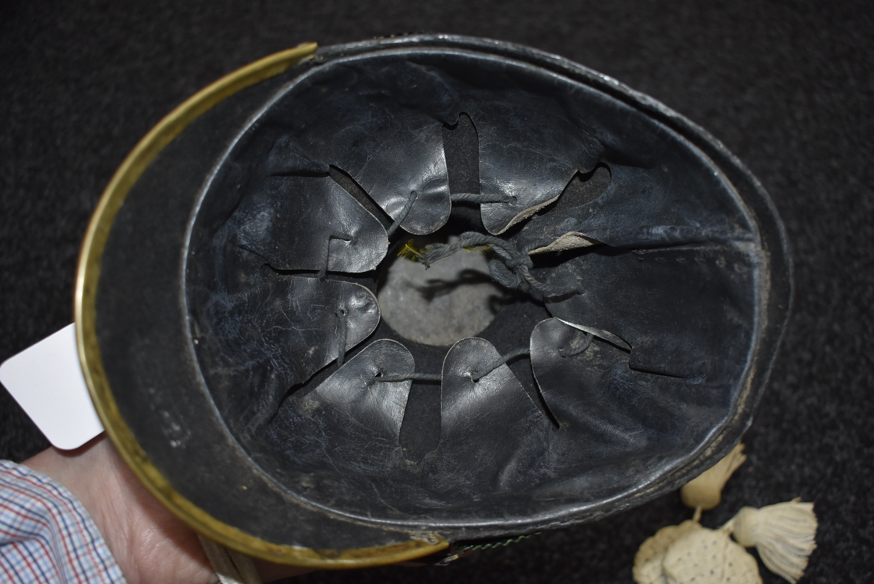 Lot 719 - A SAXON ERSATZ PATTERN UHLAN LANCE CAP,