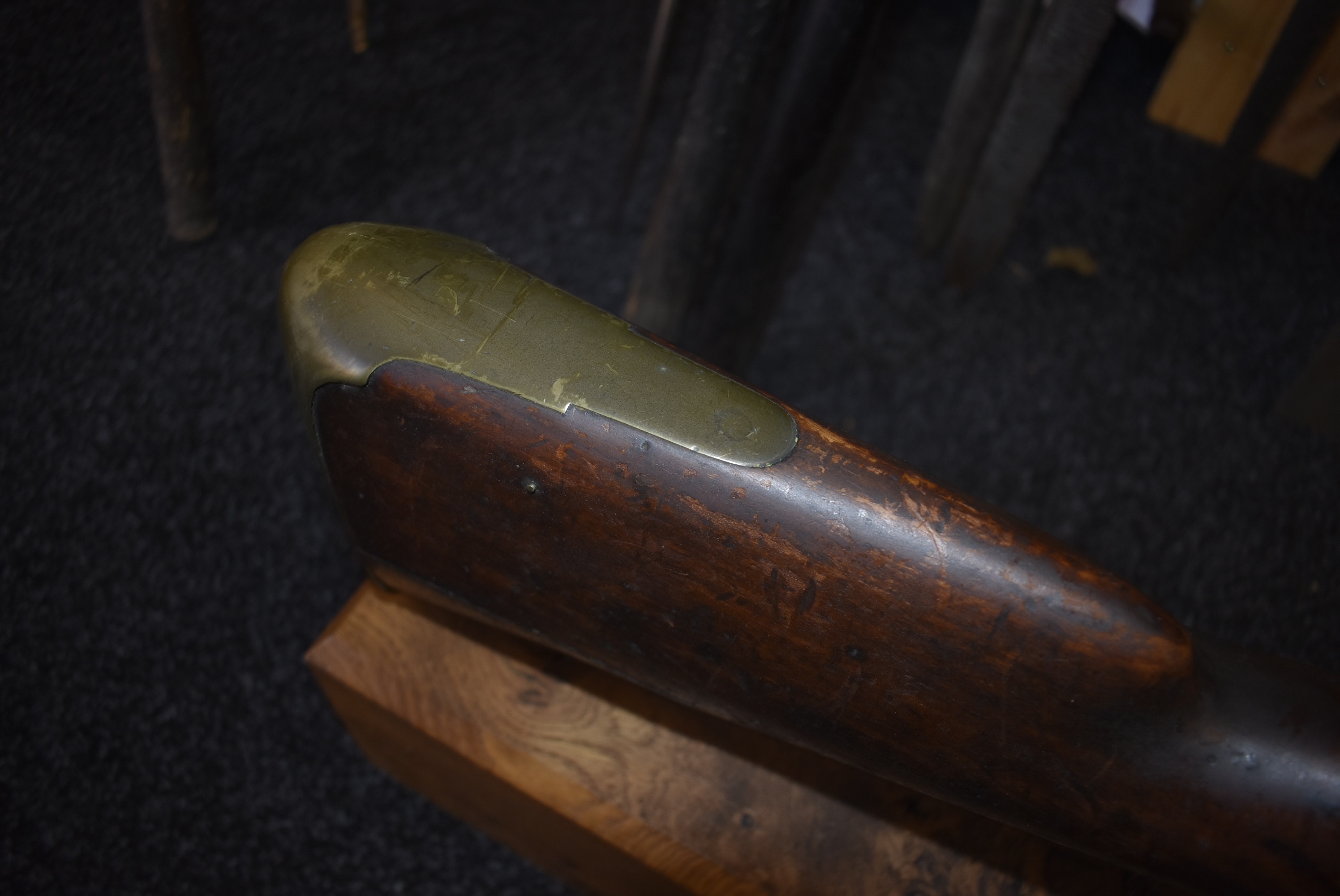 Lot 78 - A 4-BORE FLINTLOCK NAVAL SWIVEL OR DECK GUN,