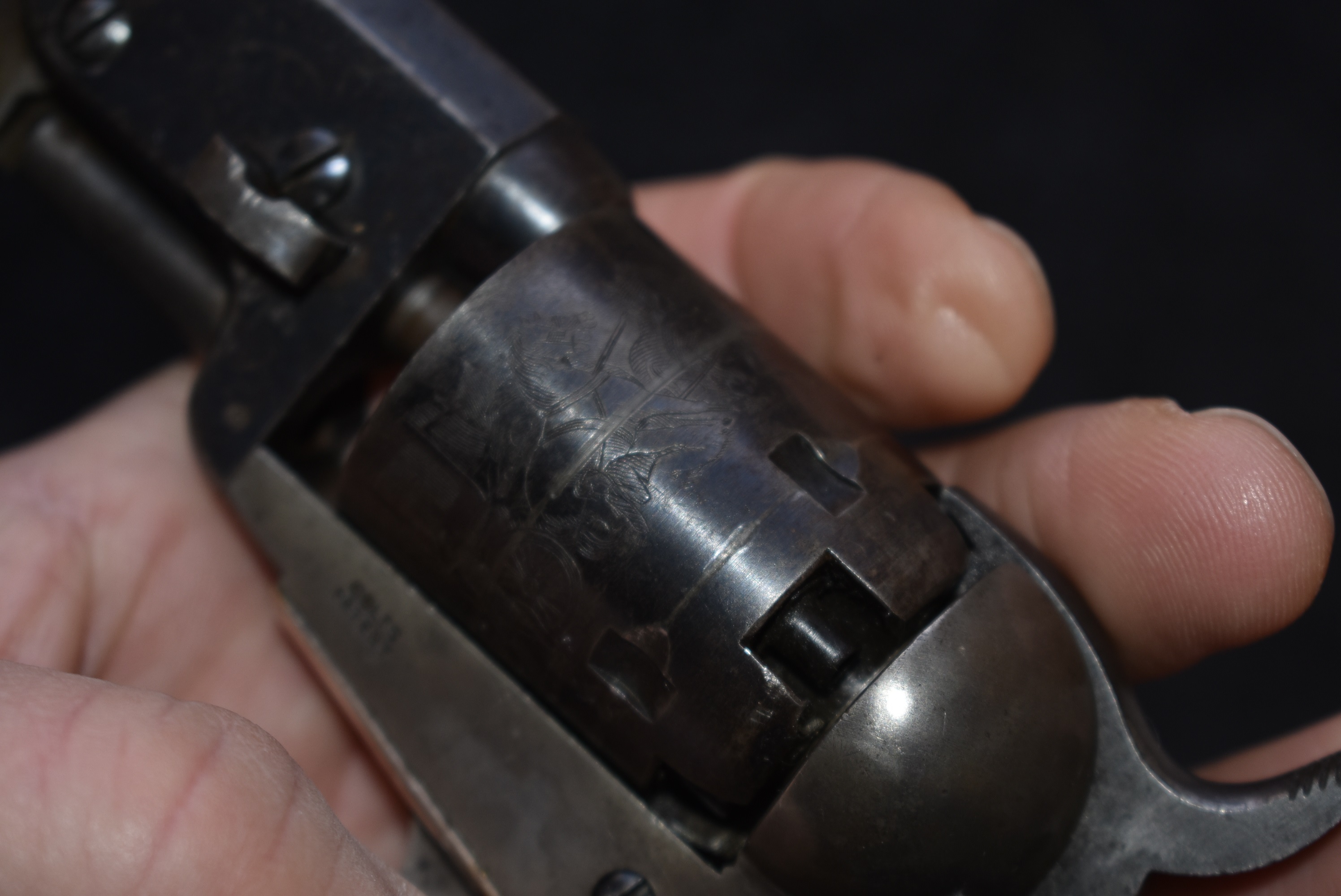 Lot 641 - A CRISP .31 CALIBRE FIVE-SHOT PERCUSSION