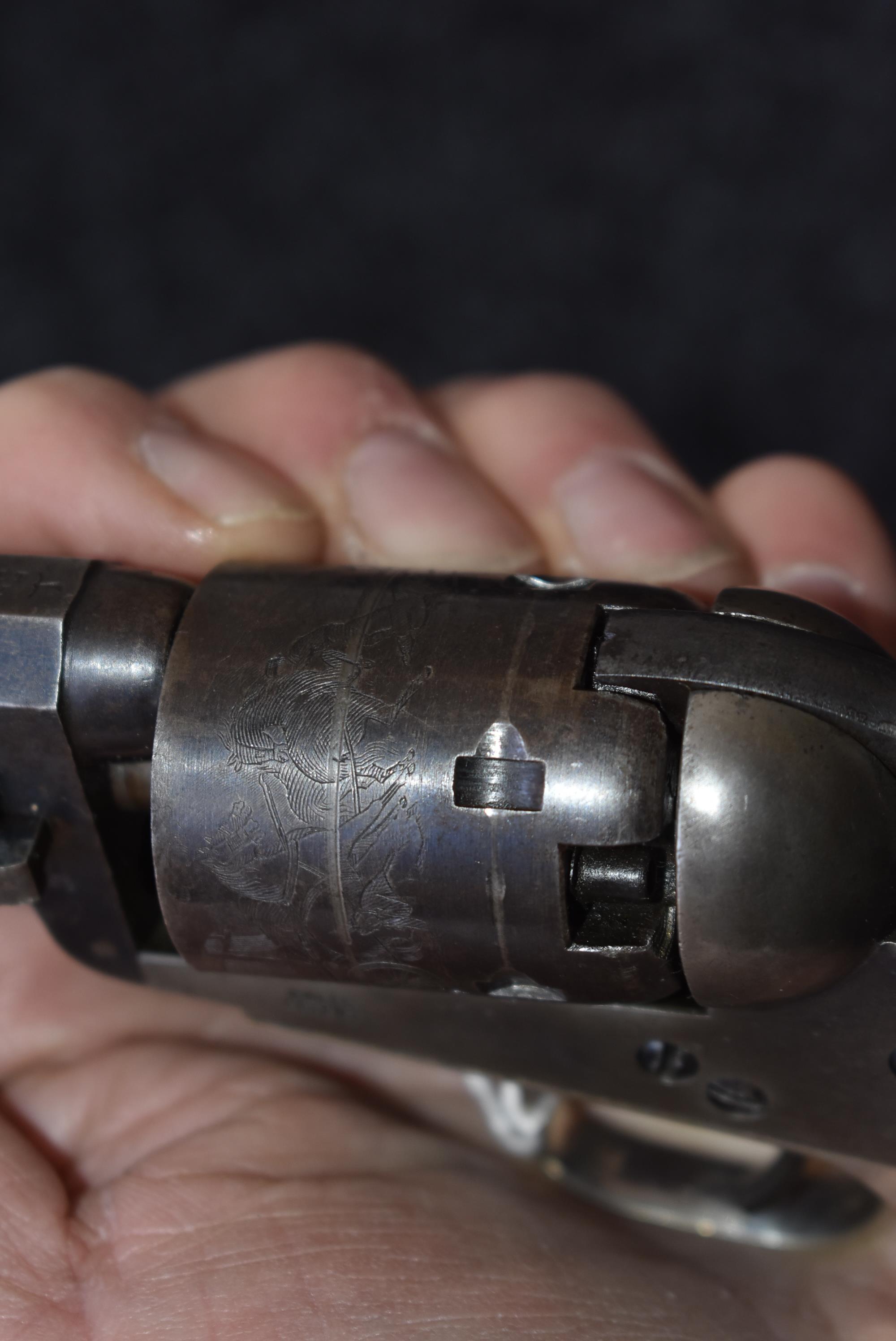 Lot 641 - A CRISP .31 CALIBRE FIVE-SHOT PERCUSSION