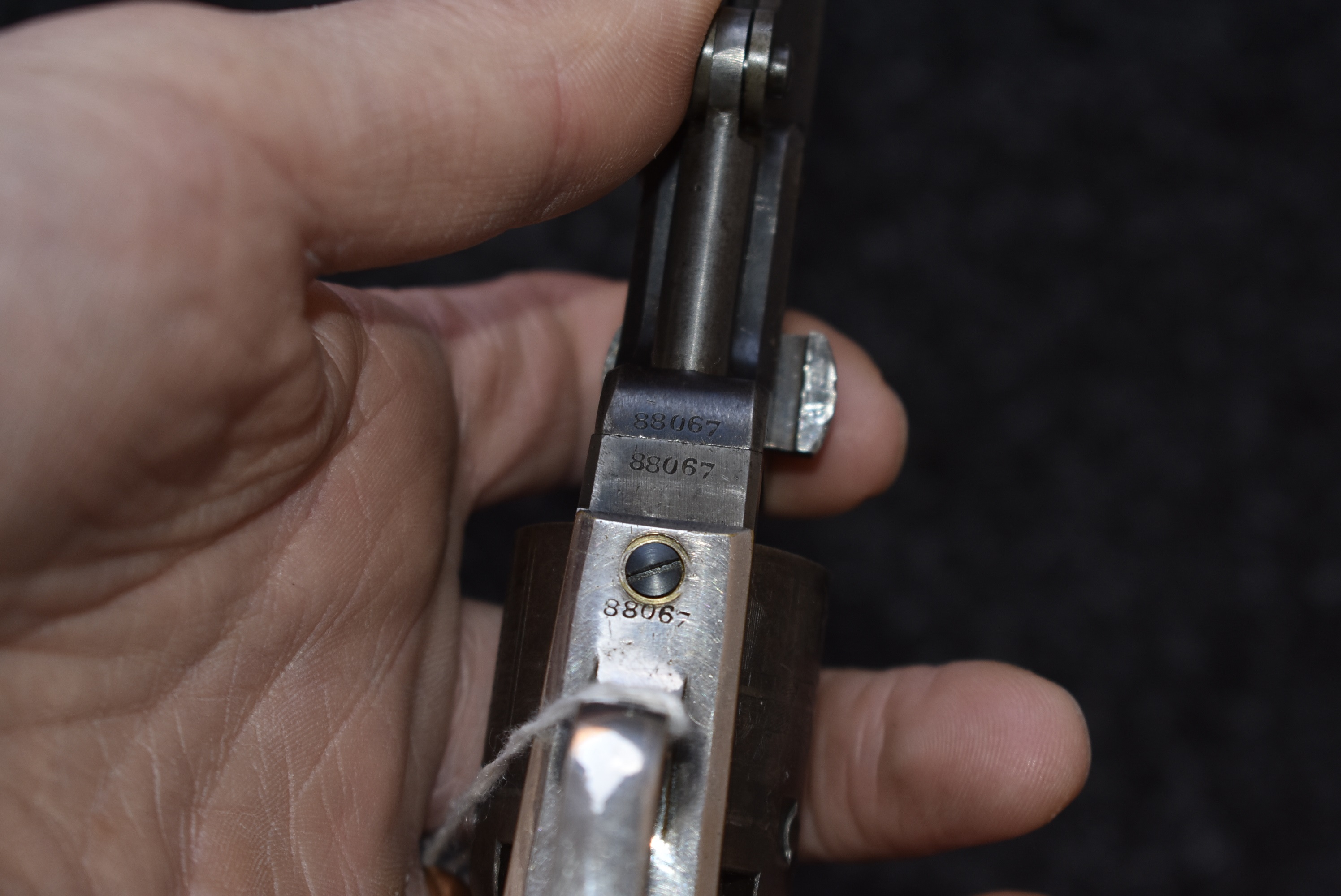 Lot 641 - A CRISP .31 CALIBRE FIVE-SHOT PERCUSSION