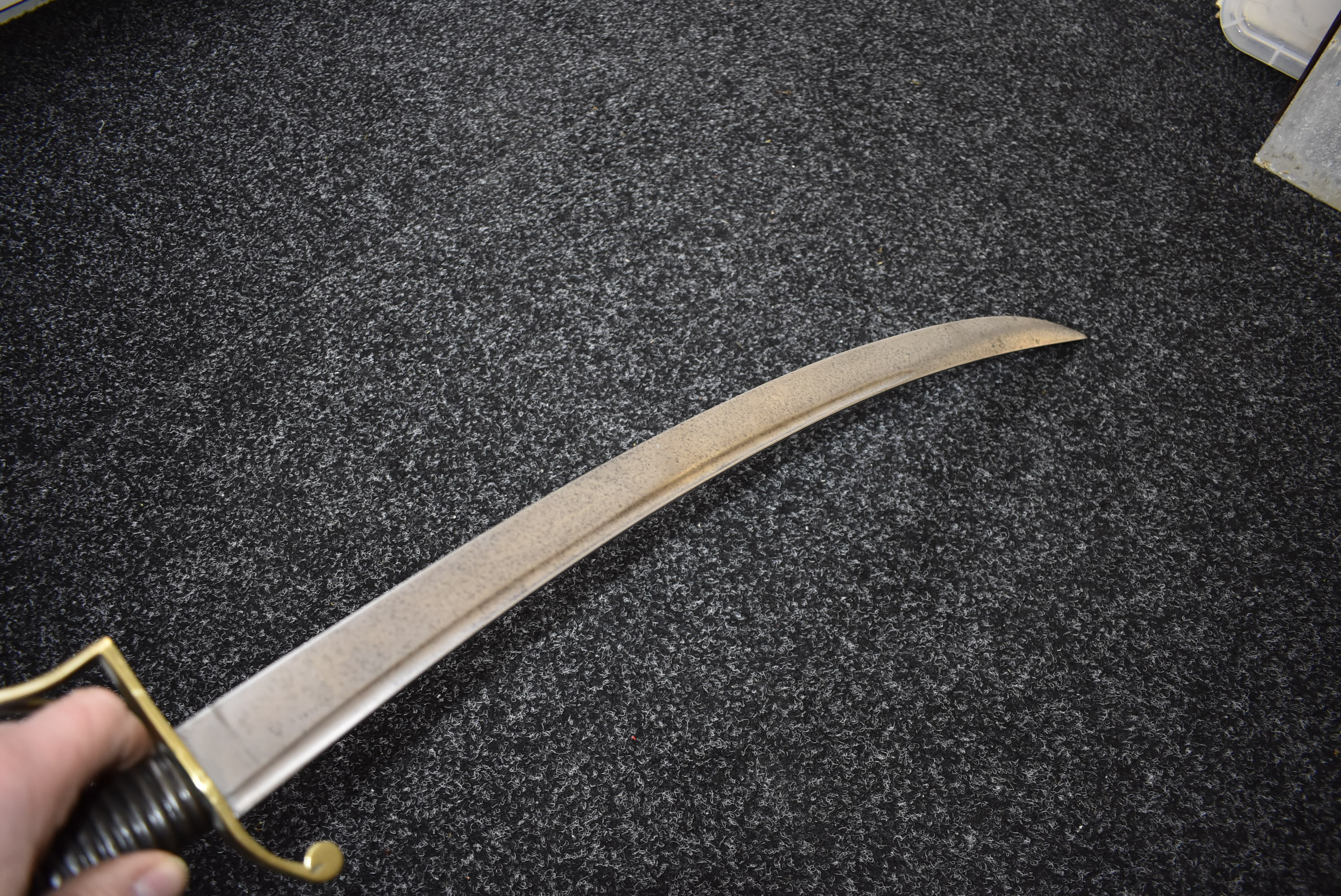 Lot 192 - A GEORGIAN CUSTOMS SWORD,