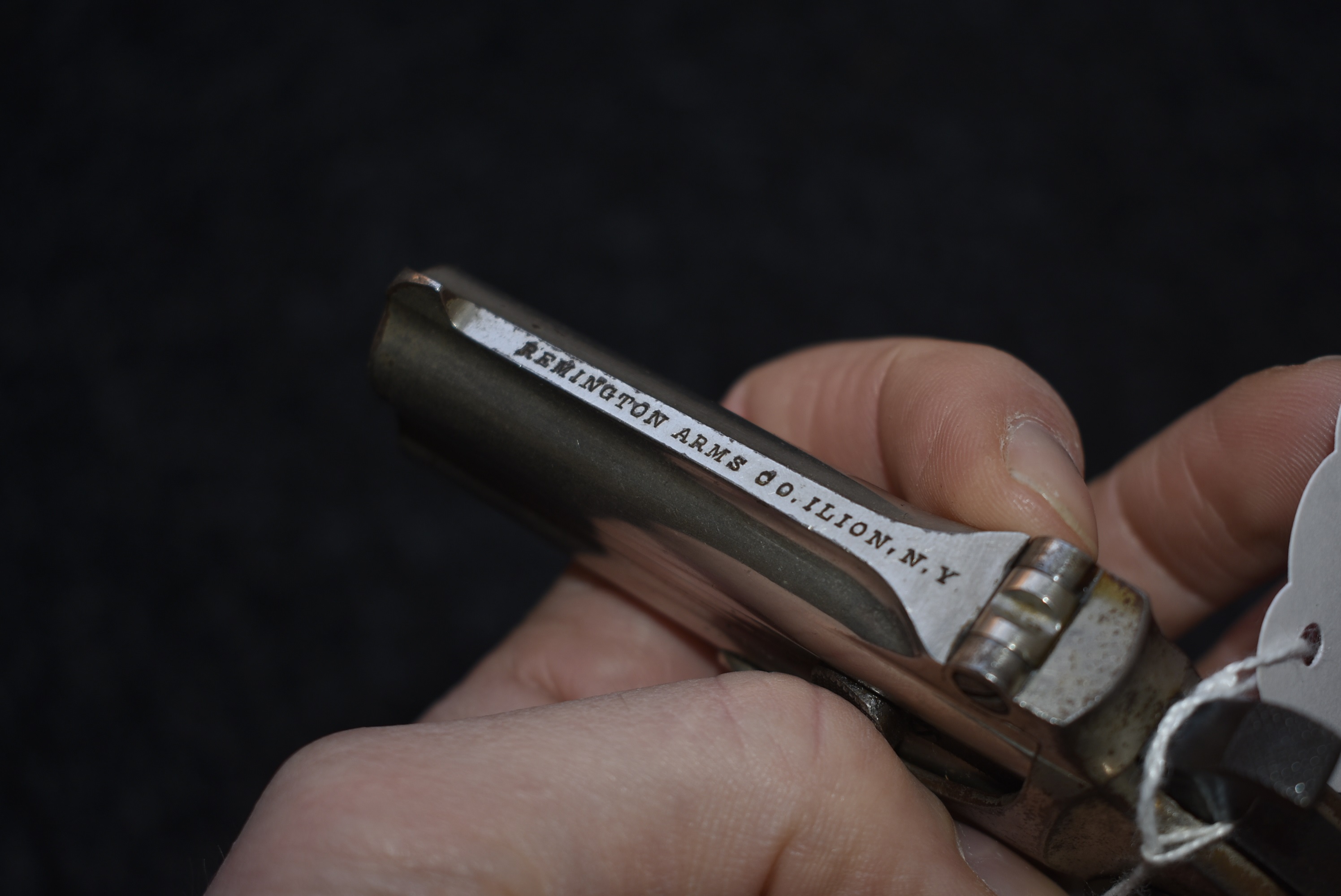 Lot 649 - A .41 CALIBRE RIMFIRE REMINGTON OVER AND
