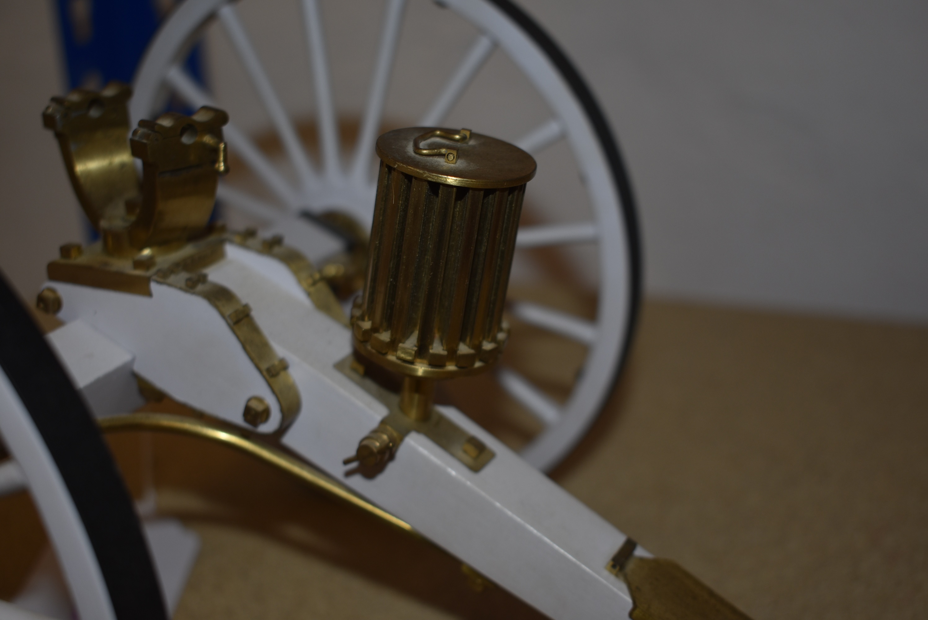 Lot 451 - A GOOD SCRATCH BUILT MODEL GATLING GUN