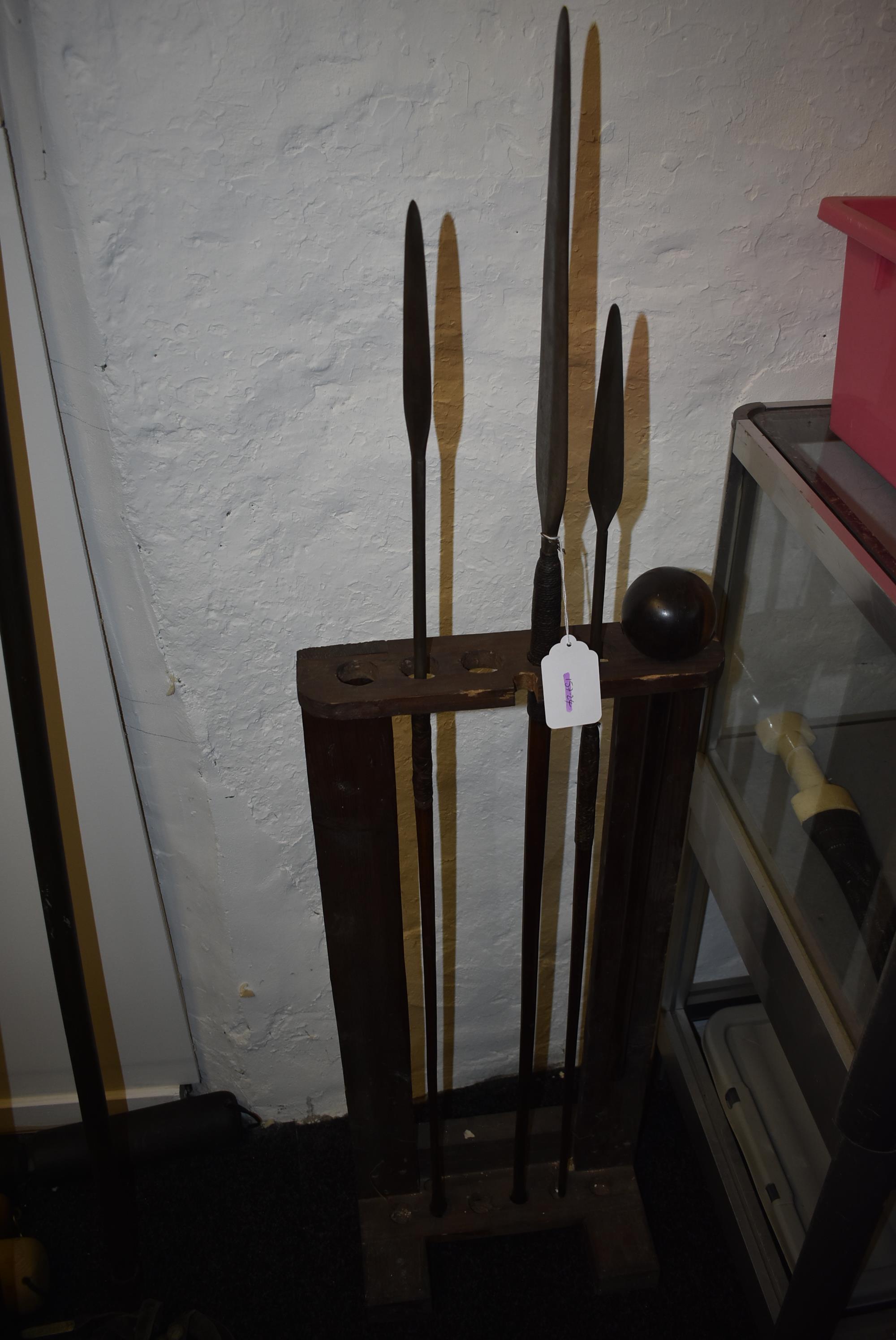 Lot 319 - A ZULU WARRIOR'S SET OF WEAPONS CIRCA 1870,
