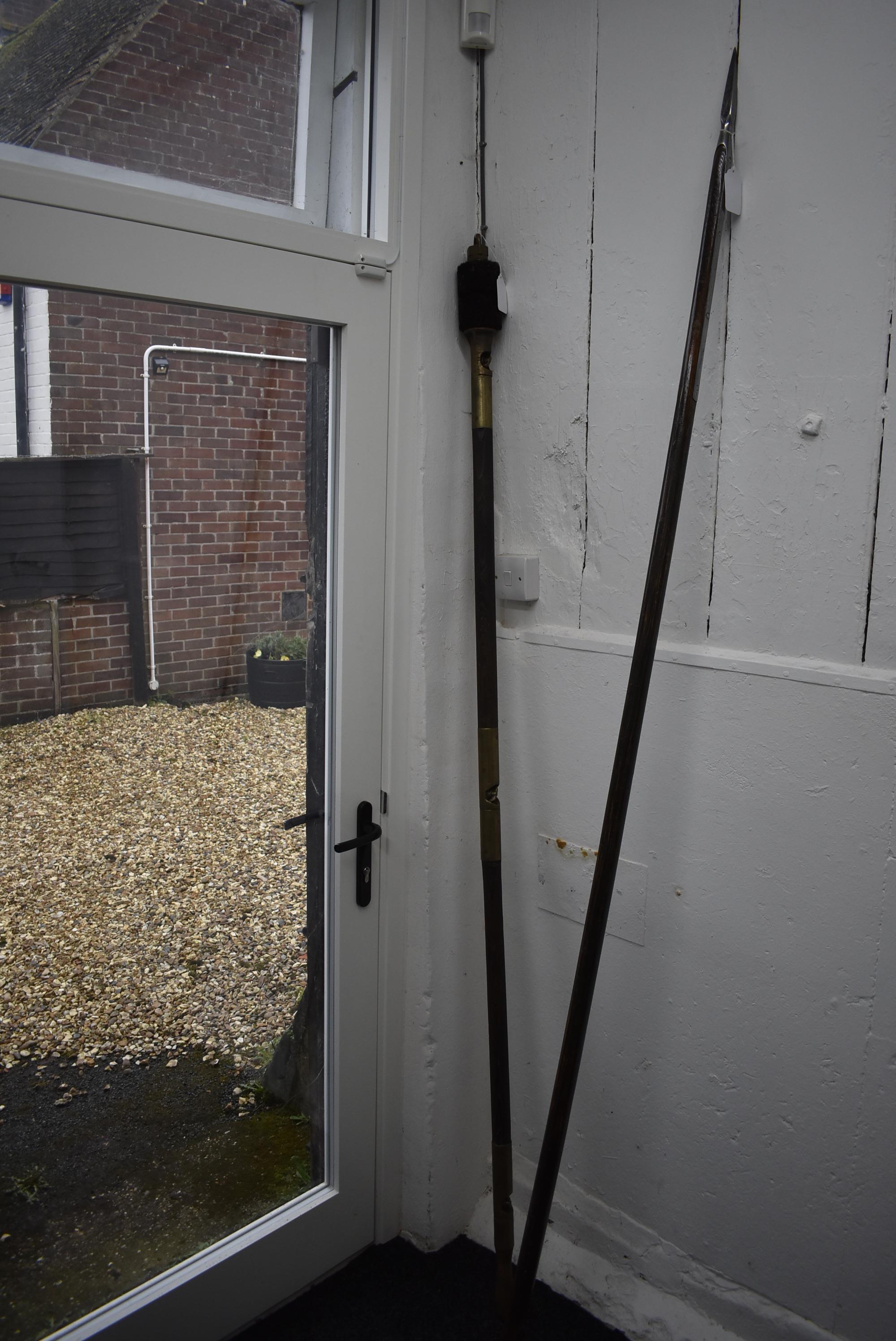 Lot 119 - A 19TH CENTURY NAVAL BOARDING PIKE,