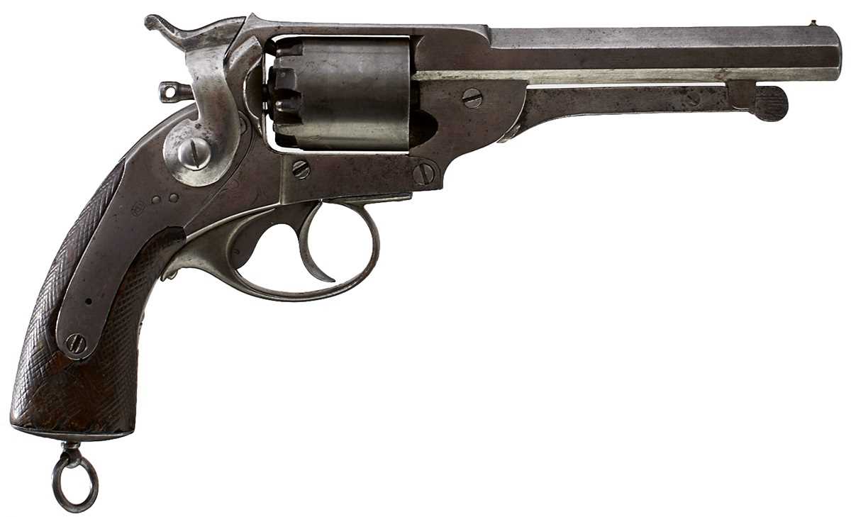 Lot 521 - A 54-BORE FIVE-SHOT PERCUSSION KERR REVOLVER,