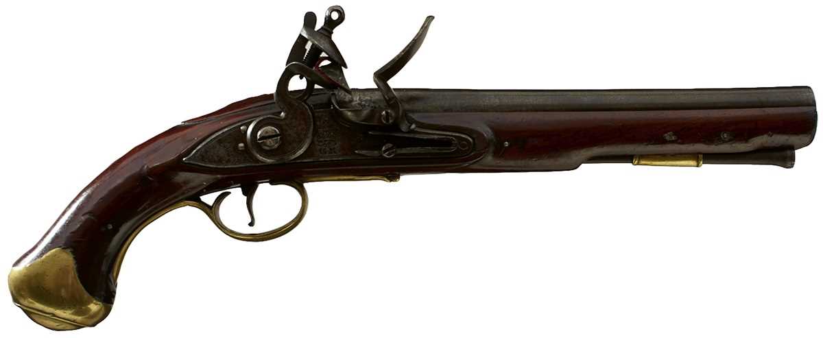 A .650 CALIBRE FLINTLOCK LIGHT DRAGOON PISTOL,
