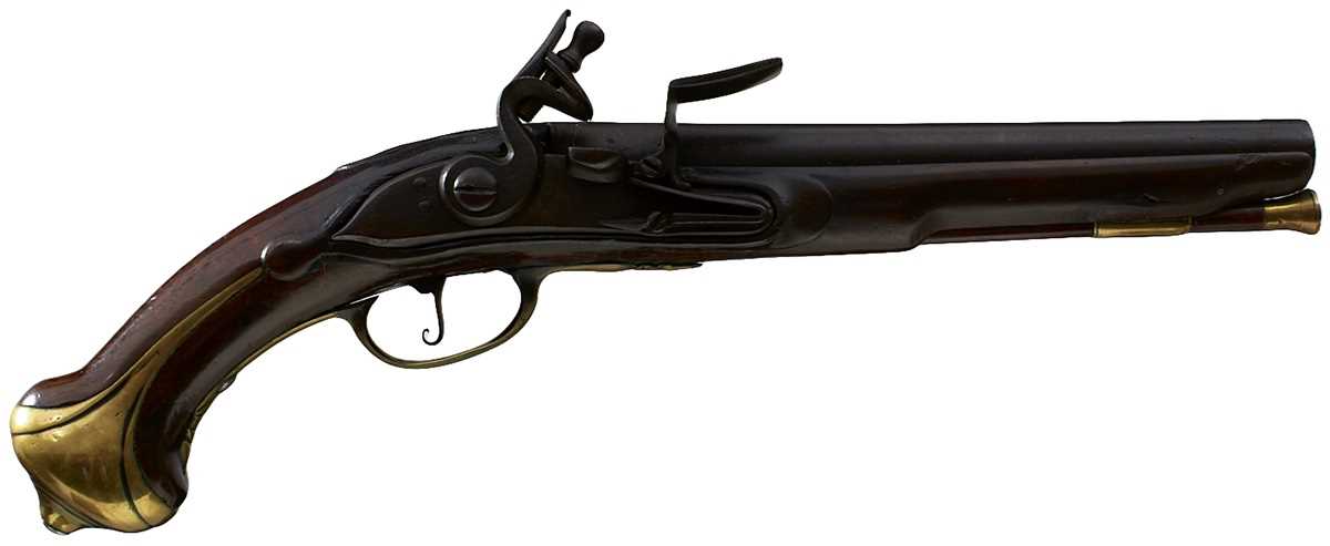 AN 18TH CENTURY .690 CALIBRE CONTINENTAL FLINTLOCK