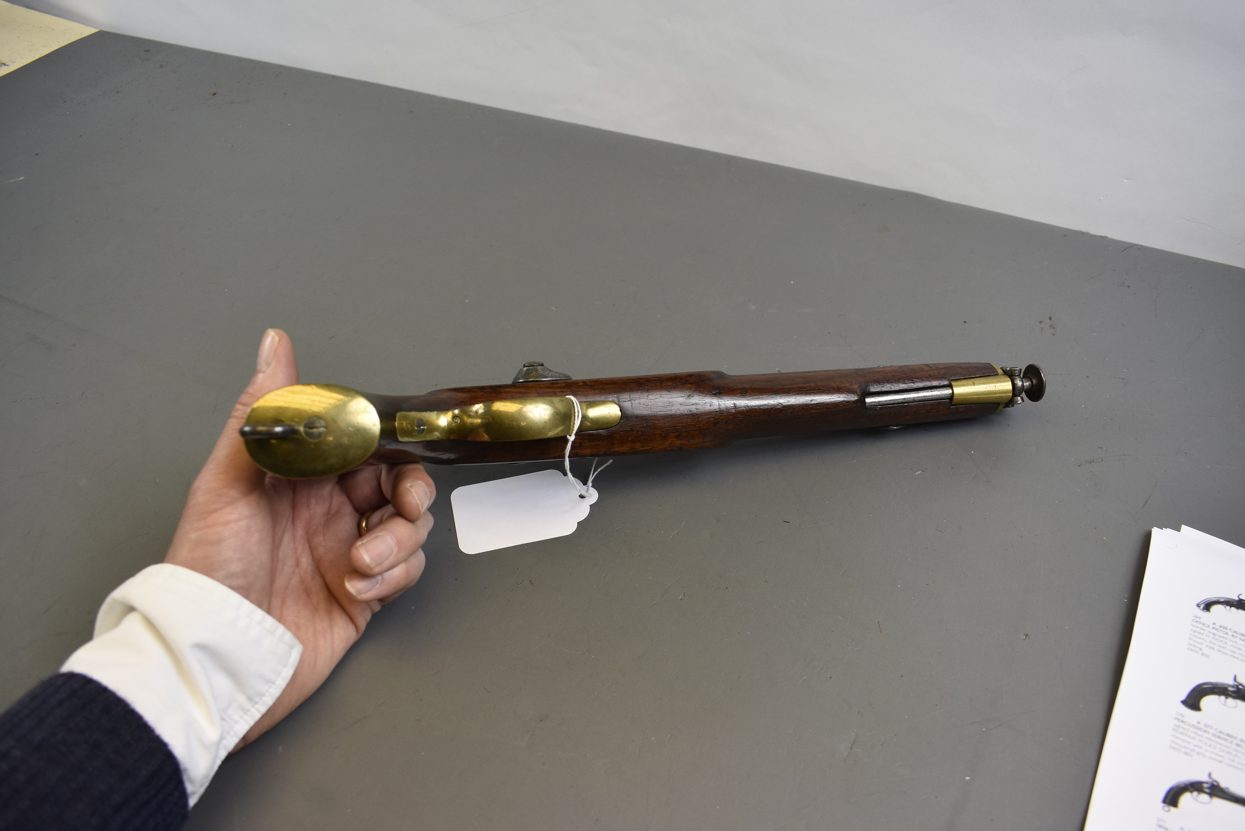 Lot 273 - A.577 CALIBRE PATTERN 1856 LANCER'S PISTOL,