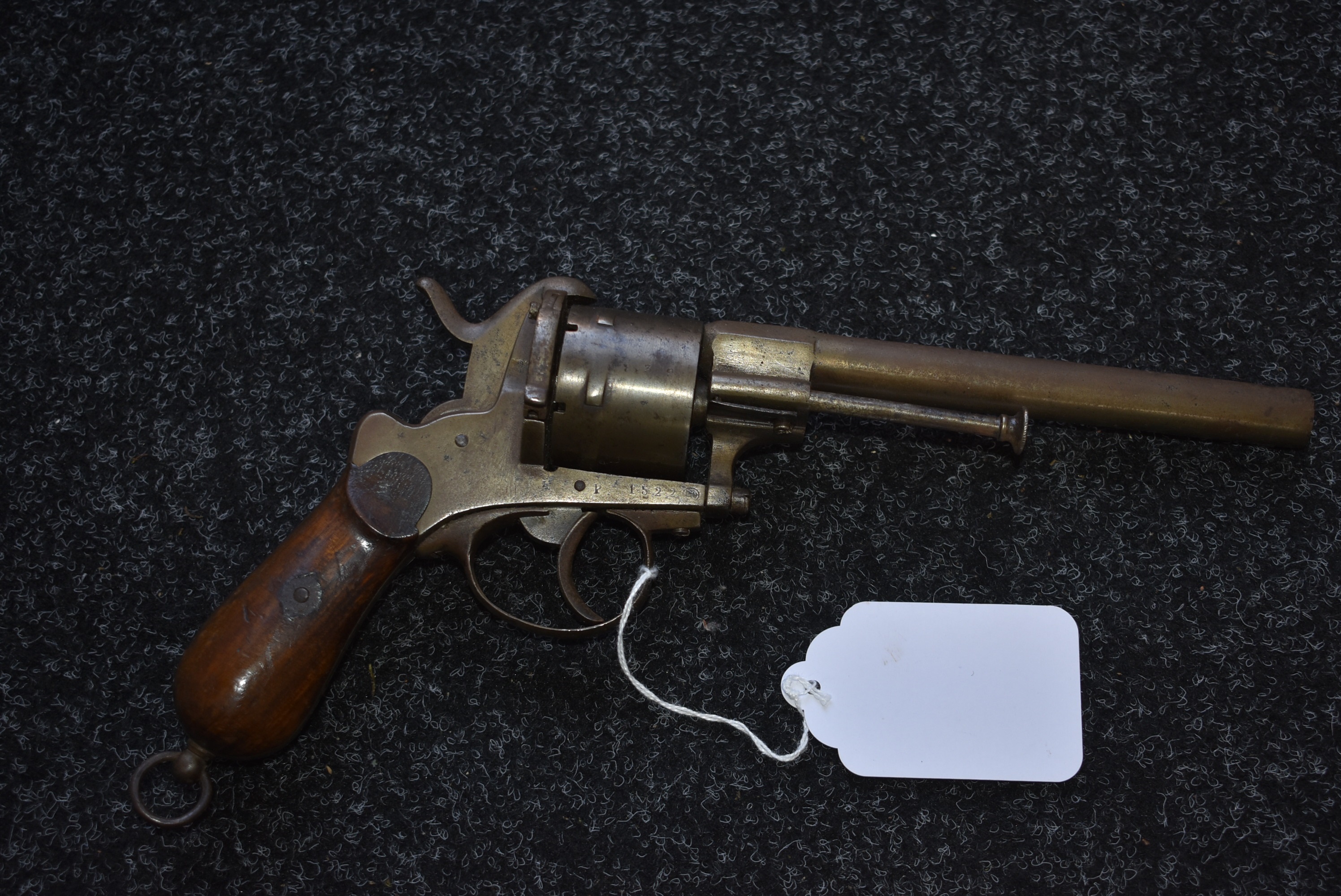 Lot 672 - A 12MM SIX-SHOT PIRLOT FRERES PINFIRE