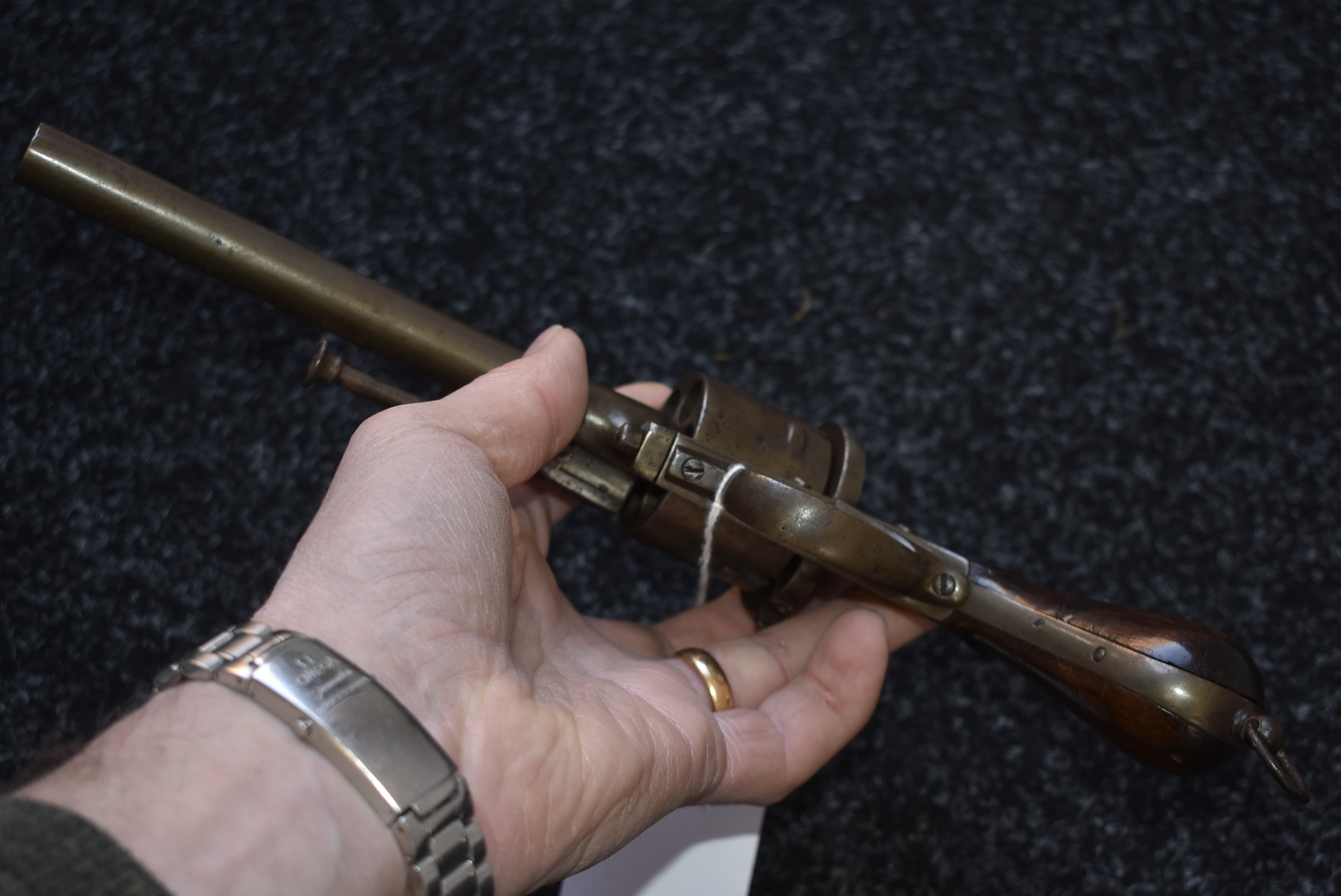 Lot 672 - A 12MM SIX-SHOT PIRLOT FRERES PINFIRE