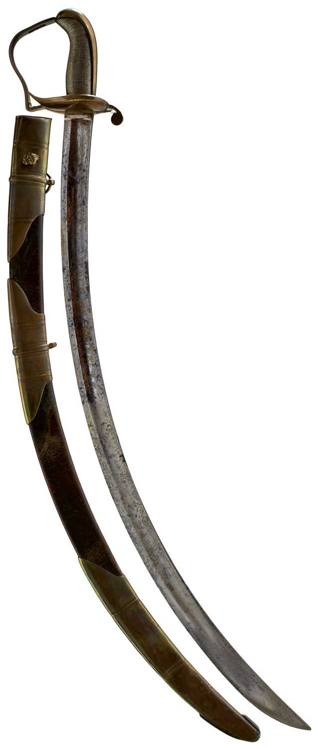Lot 240 - A GEORGIAN INFANTRY OFFICER'S SABRE,
