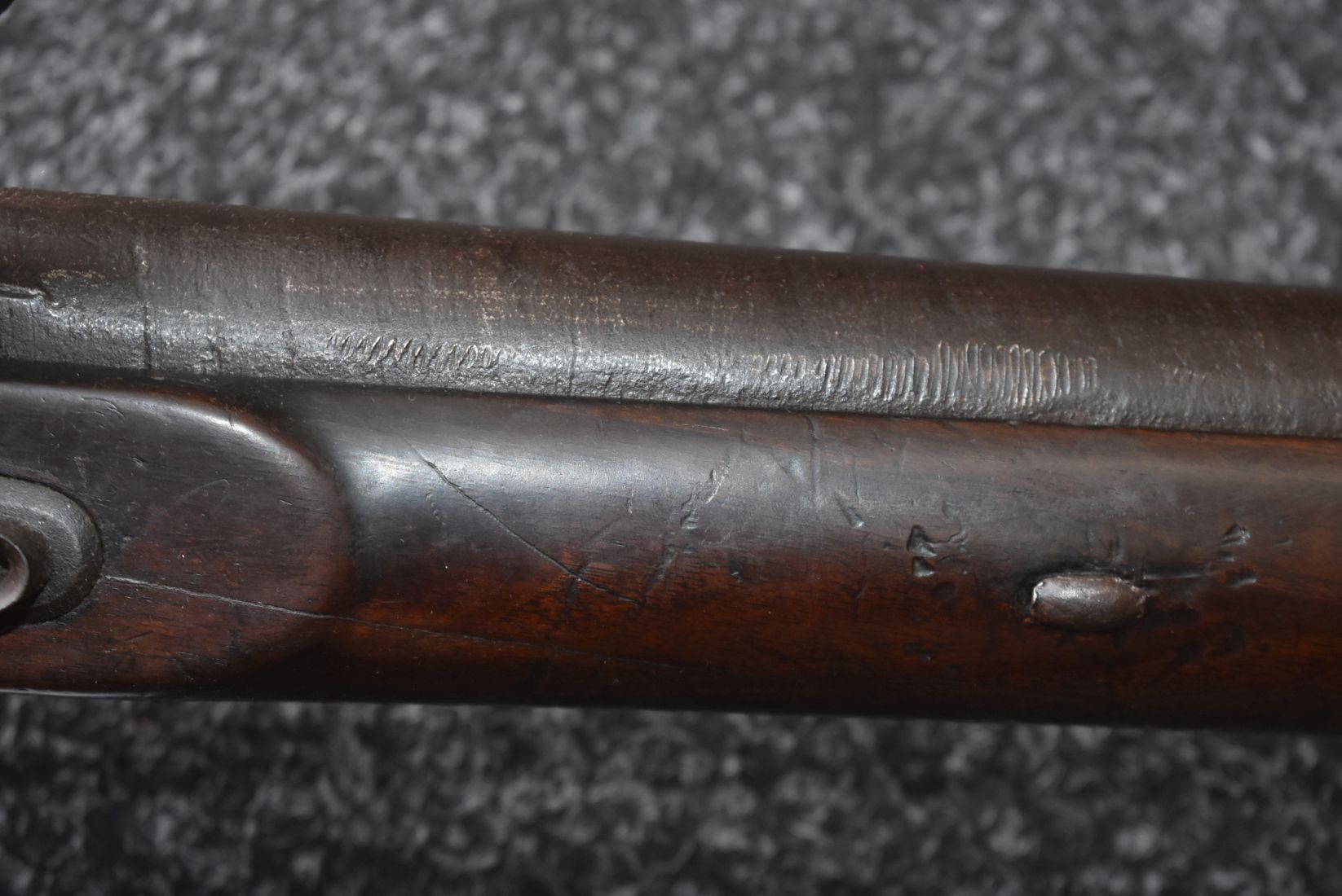 Lot 703 - A 6-BORE FLINTLOCK BANK OR PUNT GUN,