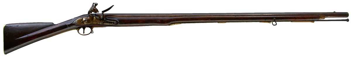 Lot 708 - A .750 CALIBRE FLINTLOCK VOLUNTEER SHORT