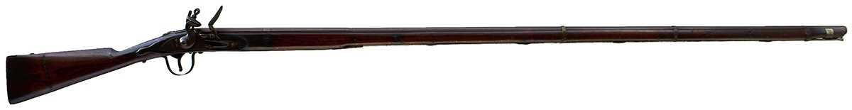 Lot 736 - A .577 CALIBRE FLINTLOCK TRADE MUSKET,