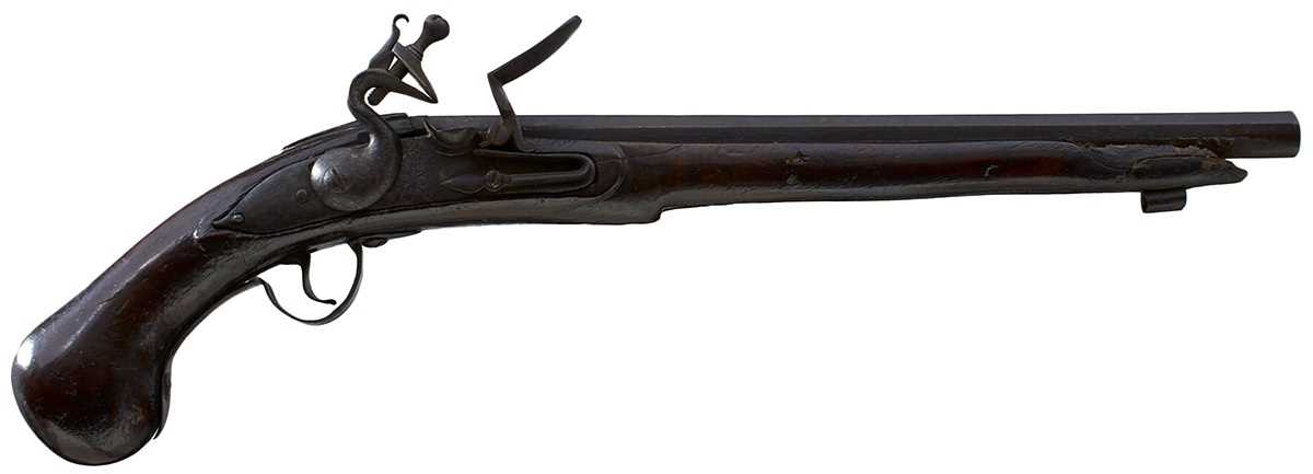 Lot 647 - A VERY RARE 23-BORE JAMES II FLINTLOCK