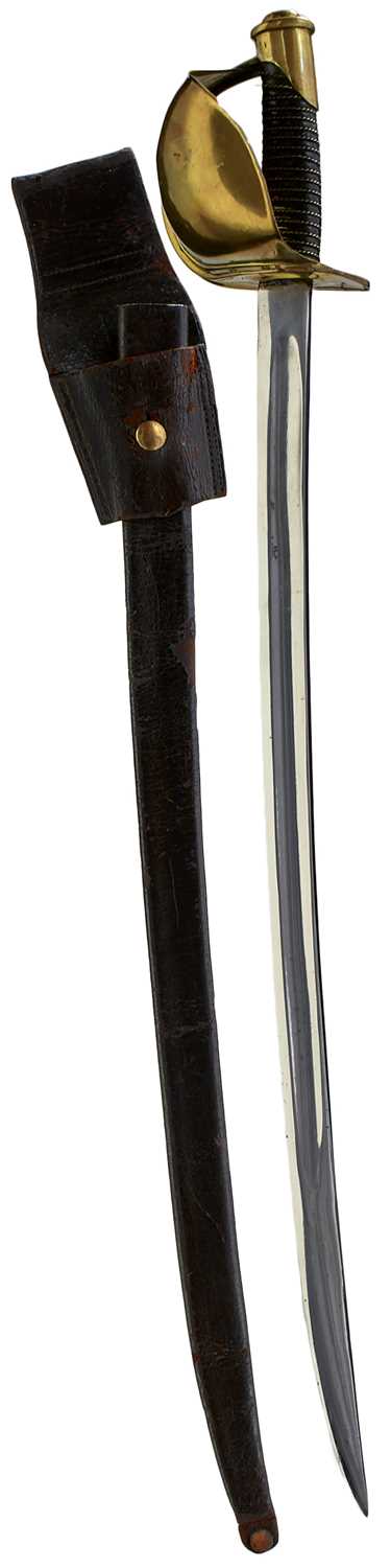 Lot 213 - AN AMERICAN MODEL 1860 NAVAL CUTLASS,