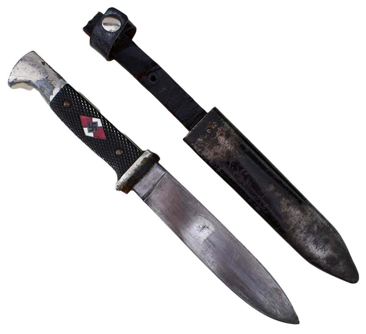 Lot 505 - A THIRD REICH HITLER YOUTH DAGGER,