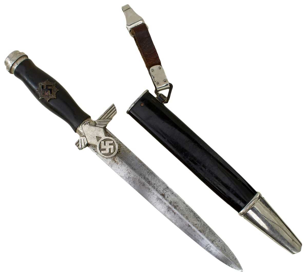 Lot 508 - A THIRD REICH RLB DAGGER,
