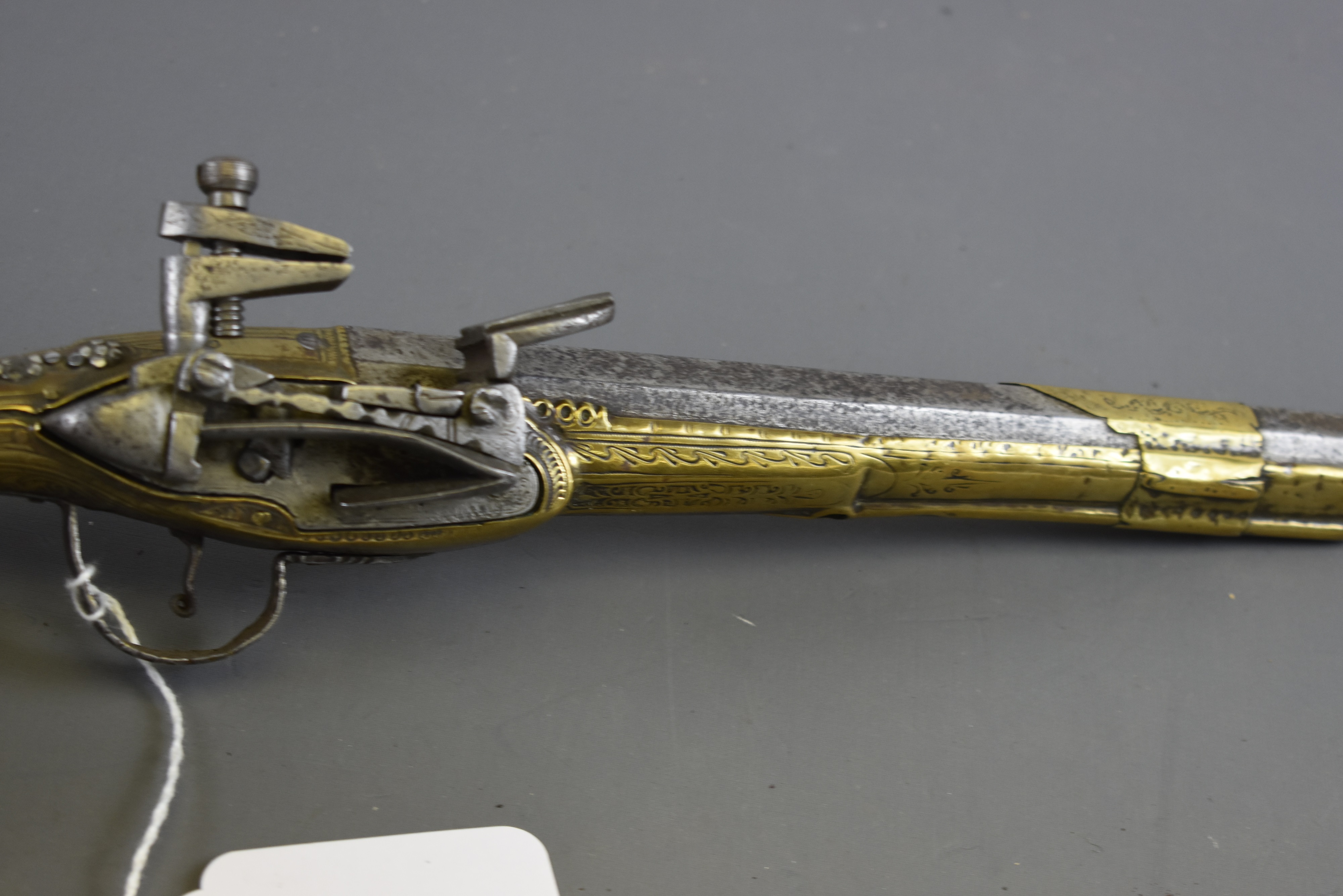 Lot 165 - AN 18-BORE ALBANIAN "RAT'S TAIL" HOLSTER