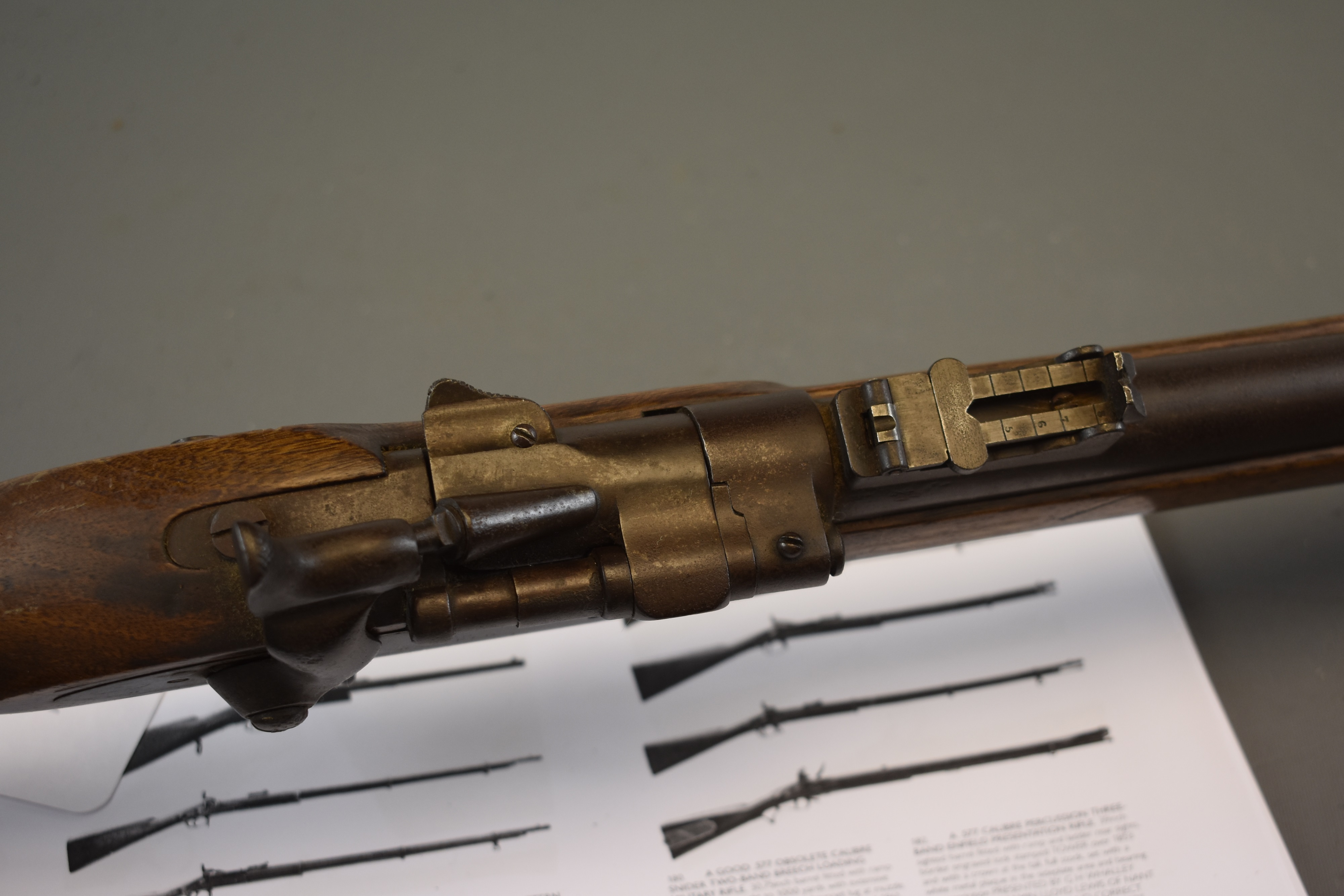 Lot 557 - A .577 OBSOLETE CALIBRE SNIDER THREE-BAND