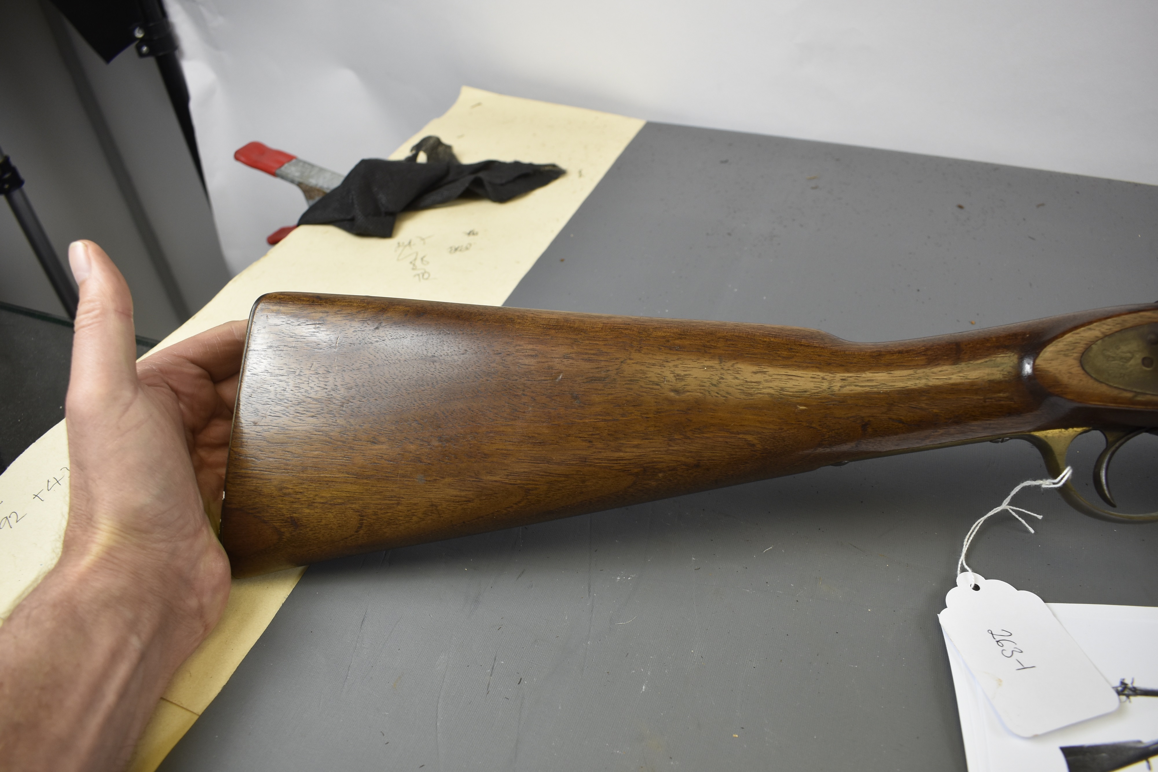 Lot 557 - A .577 OBSOLETE CALIBRE SNIDER THREE-BAND