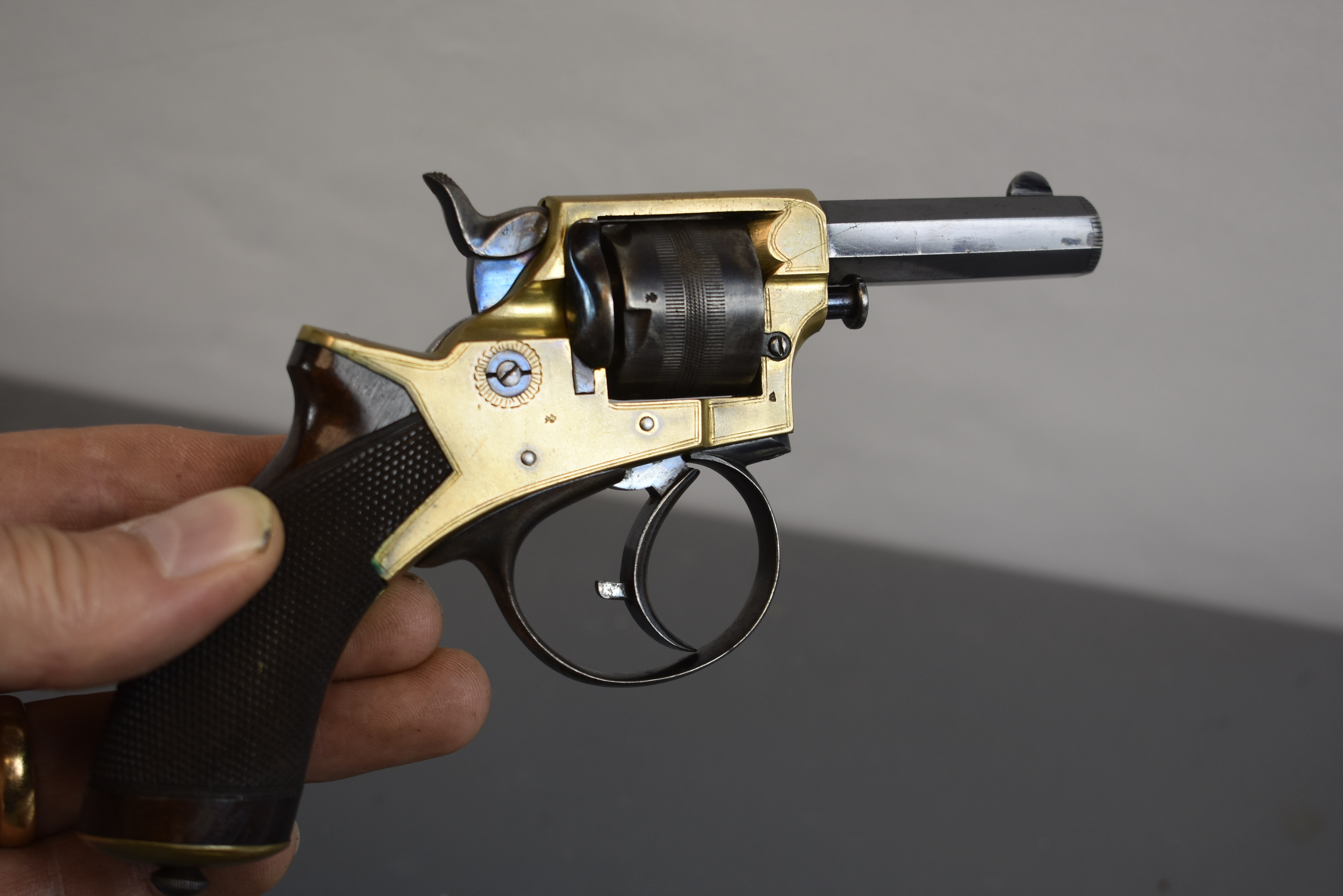 Lot 350 - A GOOD CASED .297 CALIBRE RIMFIRE OBSOLETE