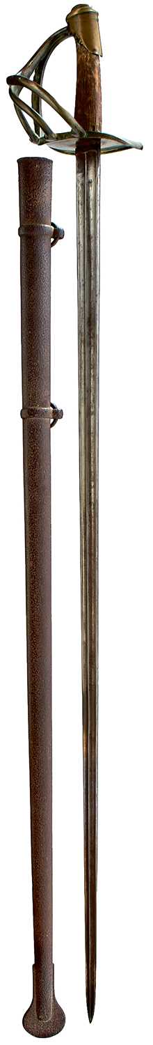 Lot 560 - A FRENCH CUIRASSIER'S SWORD,