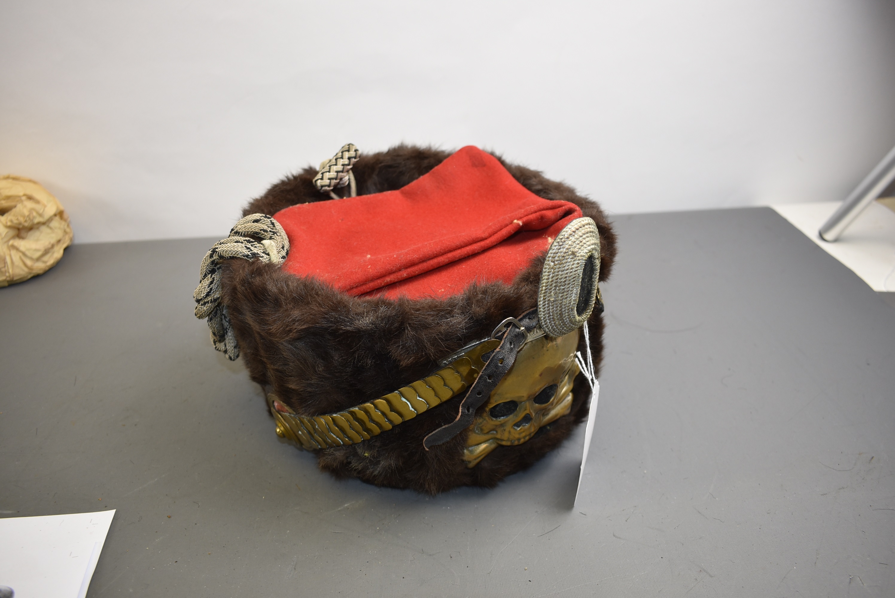 Lot 766 - AN IMPERIAL GERMAN 1ST LEIB HUSSARS BUSBY,