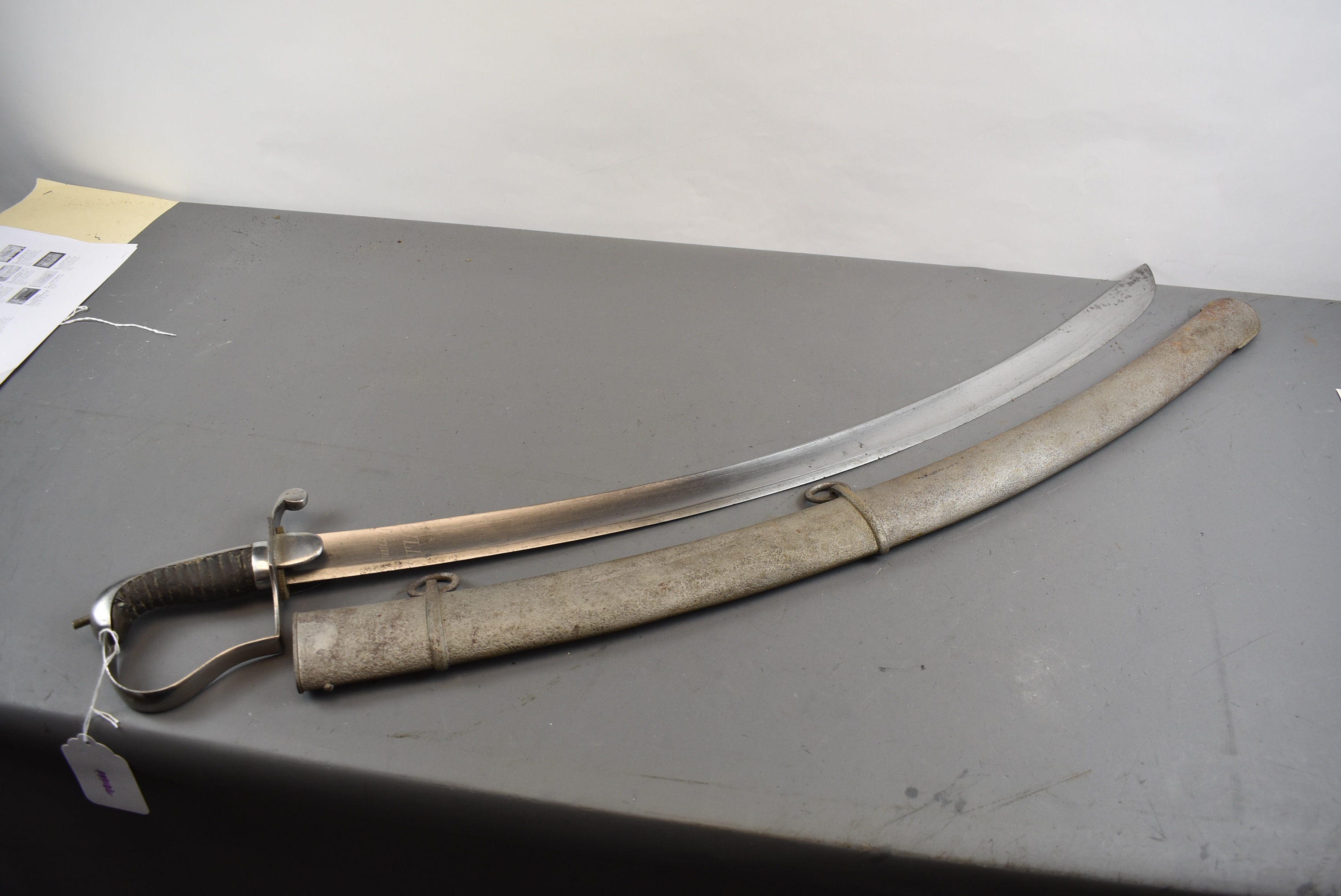 Lot 623 - A 1796 PATTERN LIGHT CAVALRY TROOPER'S SABRE,