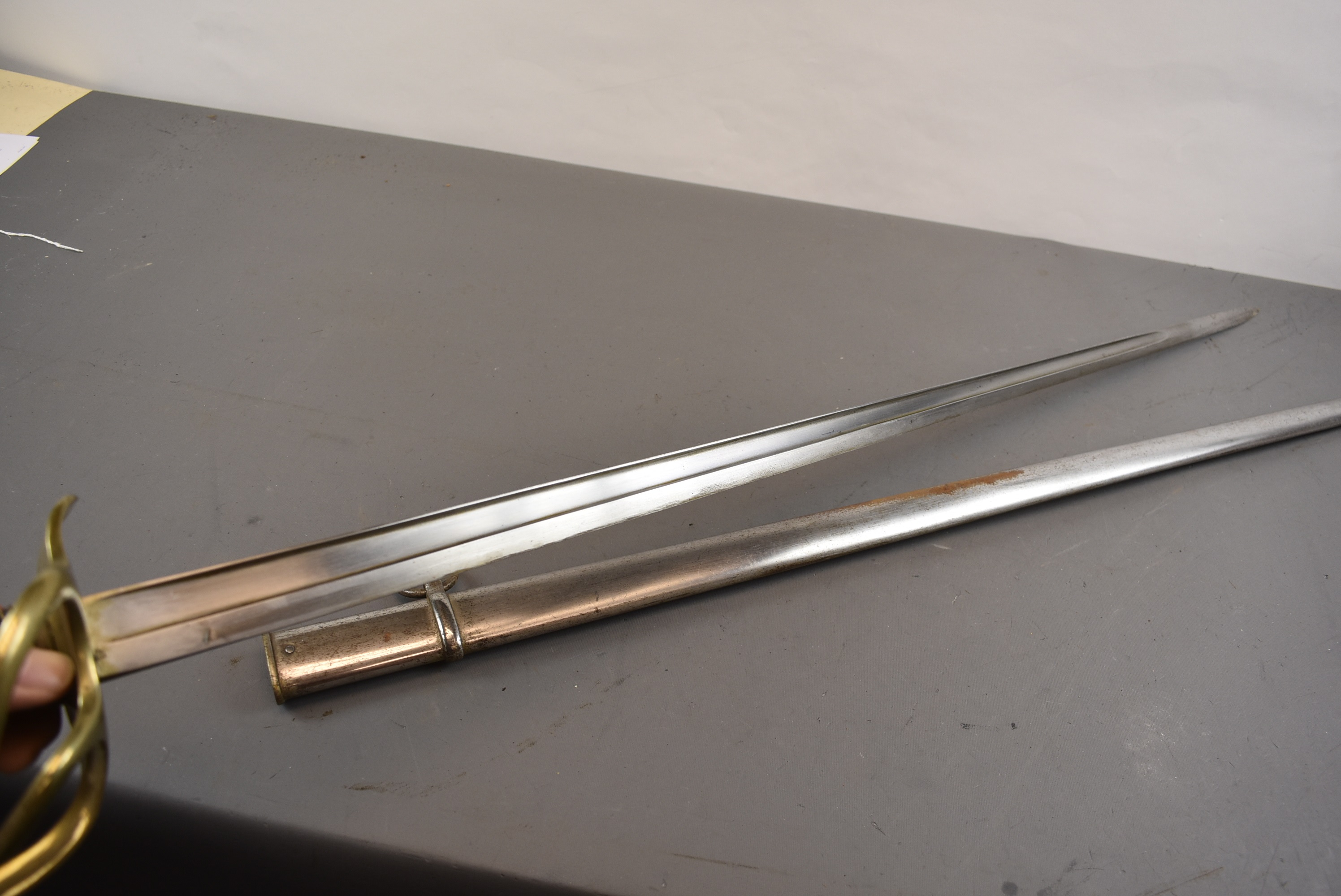 Lot 625 - A FRENCH MODEL 1882 CAVALRY TROOPER'S SWORD,