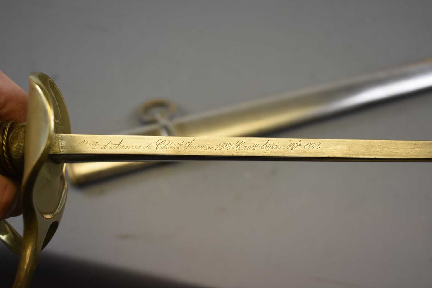 Lot 625 - A FRENCH MODEL 1882 CAVALRY TROOPER'S SWORD,