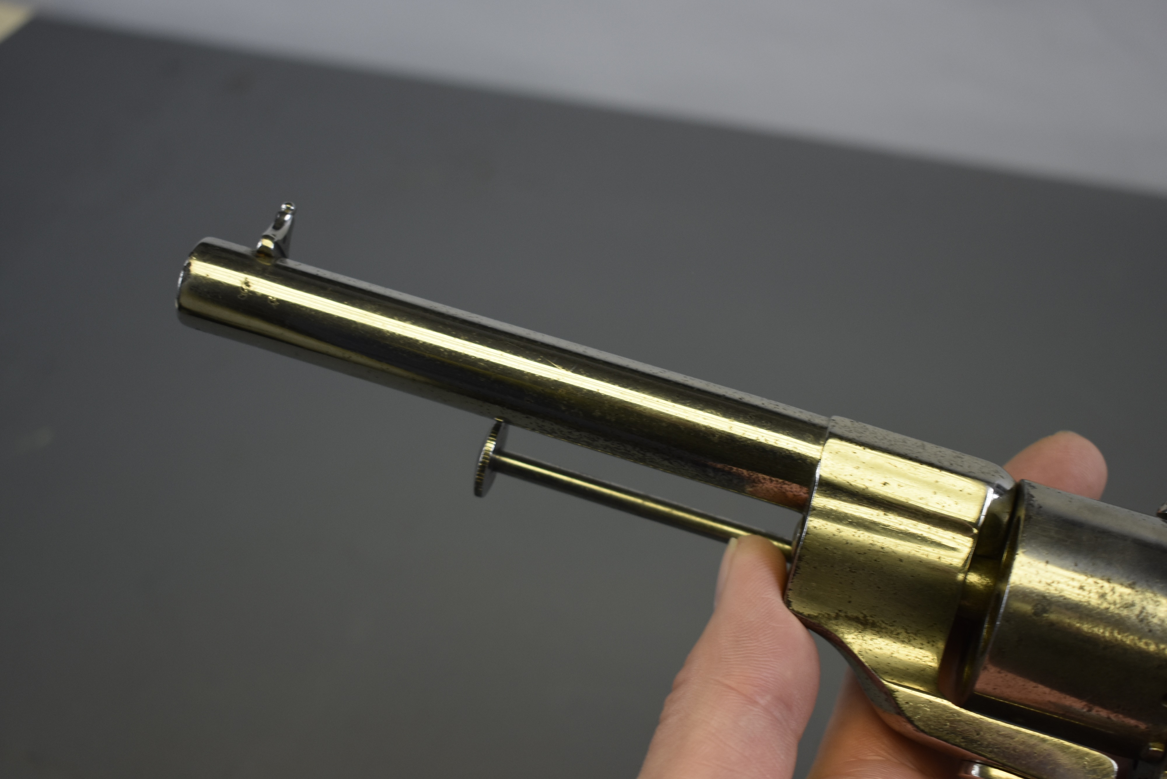 Lot 528 - A SCARCE 11MM PINFIRE SIX-SHOT LEFAUCHEUX