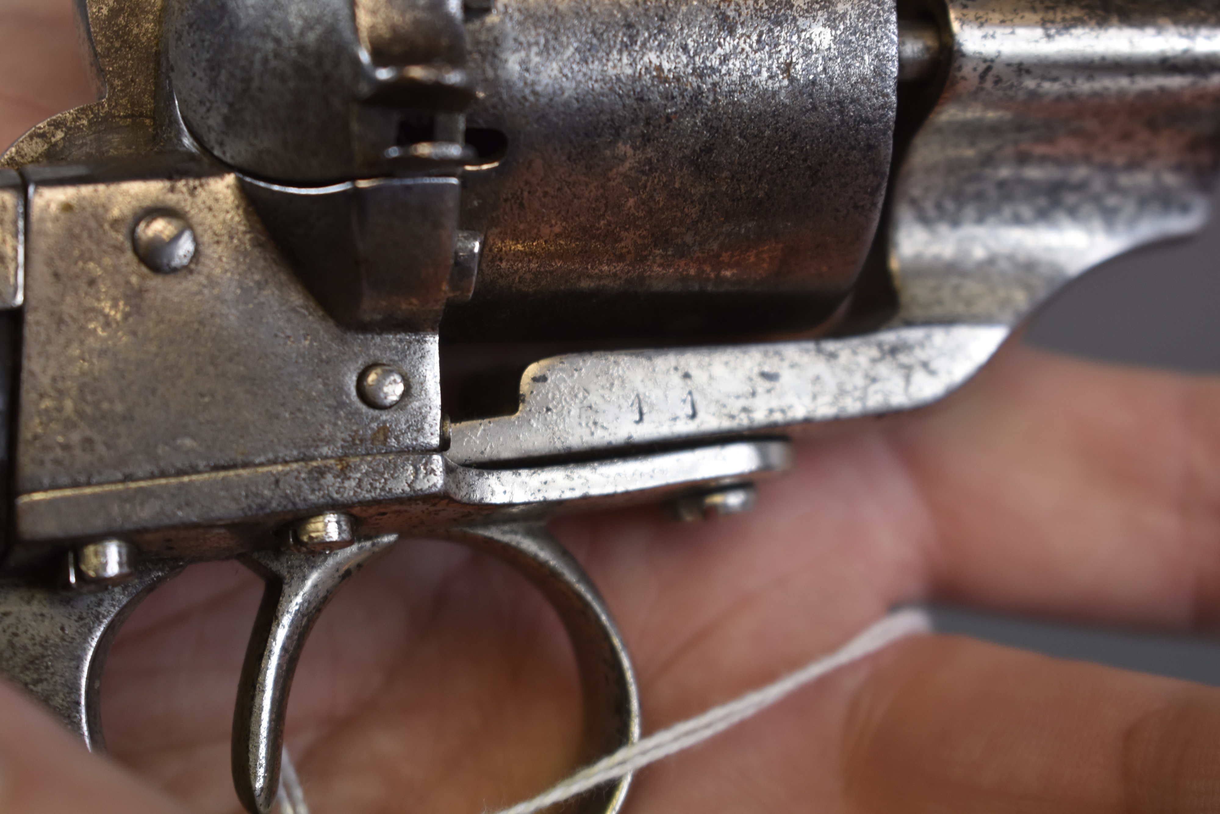 Lot 528 - A SCARCE 11MM PINFIRE SIX-SHOT LEFAUCHEUX