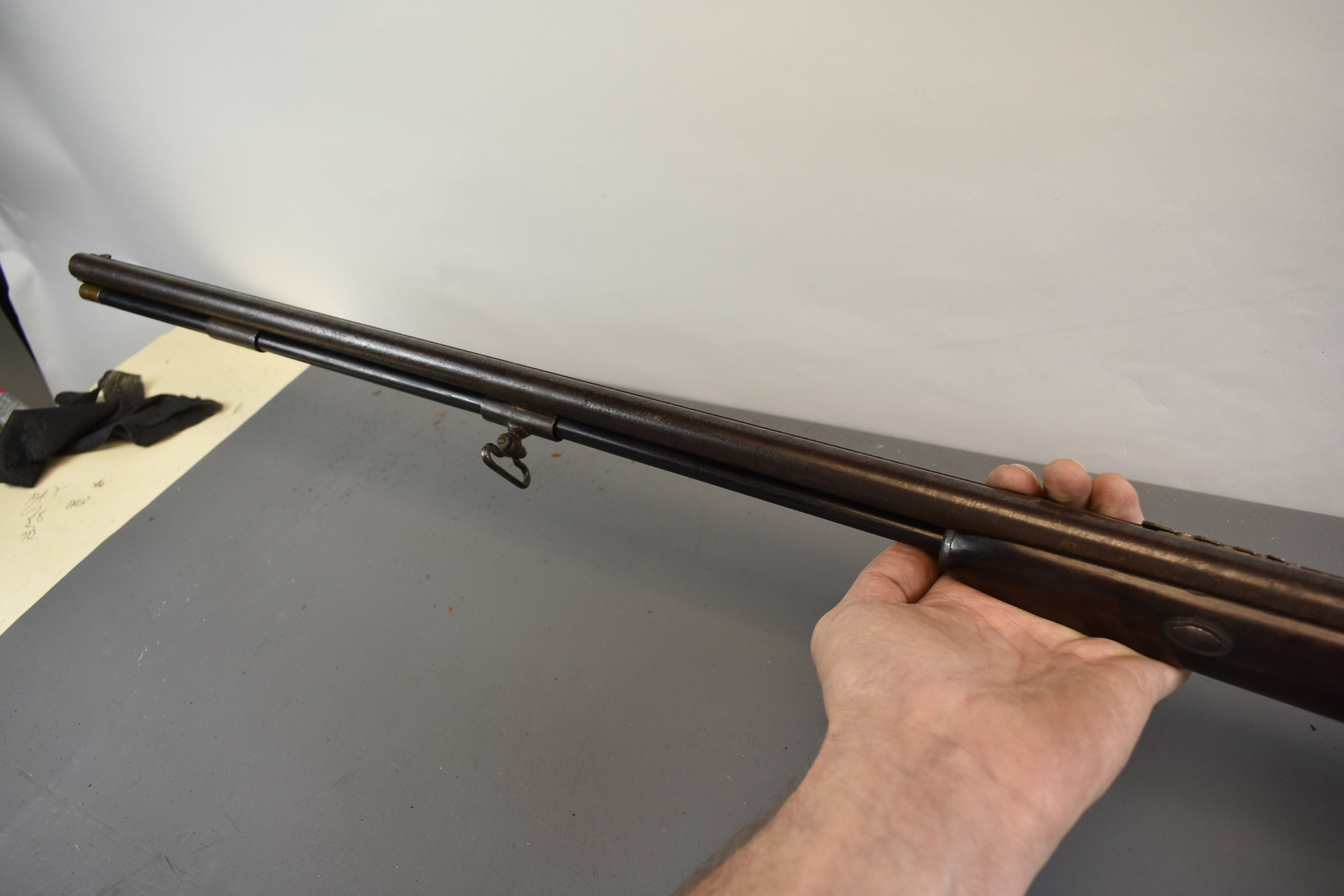 Lot 192 - A SCARCE .500 DOUBLE BARRELLED PERCUSSION