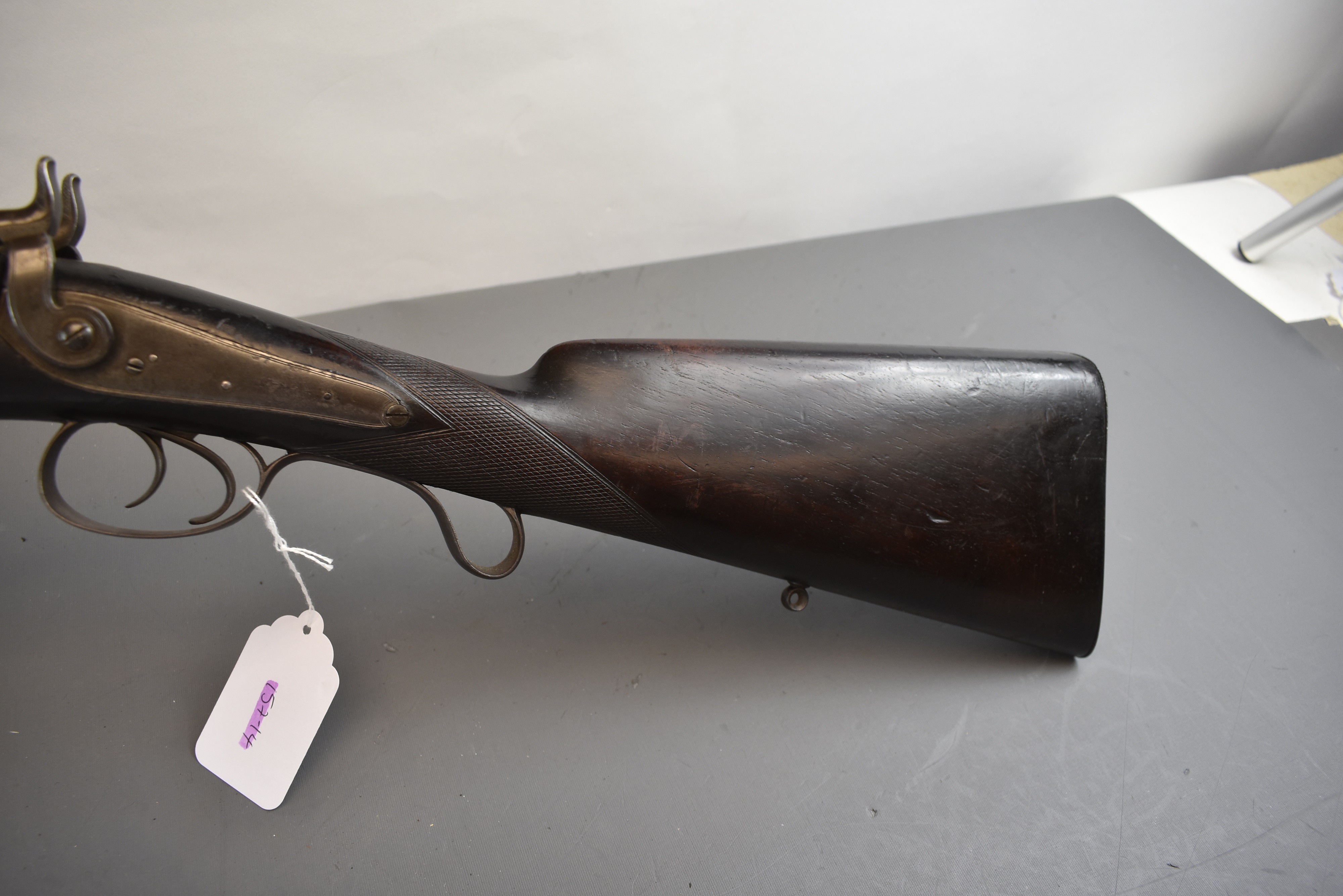 Lot 192 - A SCARCE .500 DOUBLE BARRELLED PERCUSSION