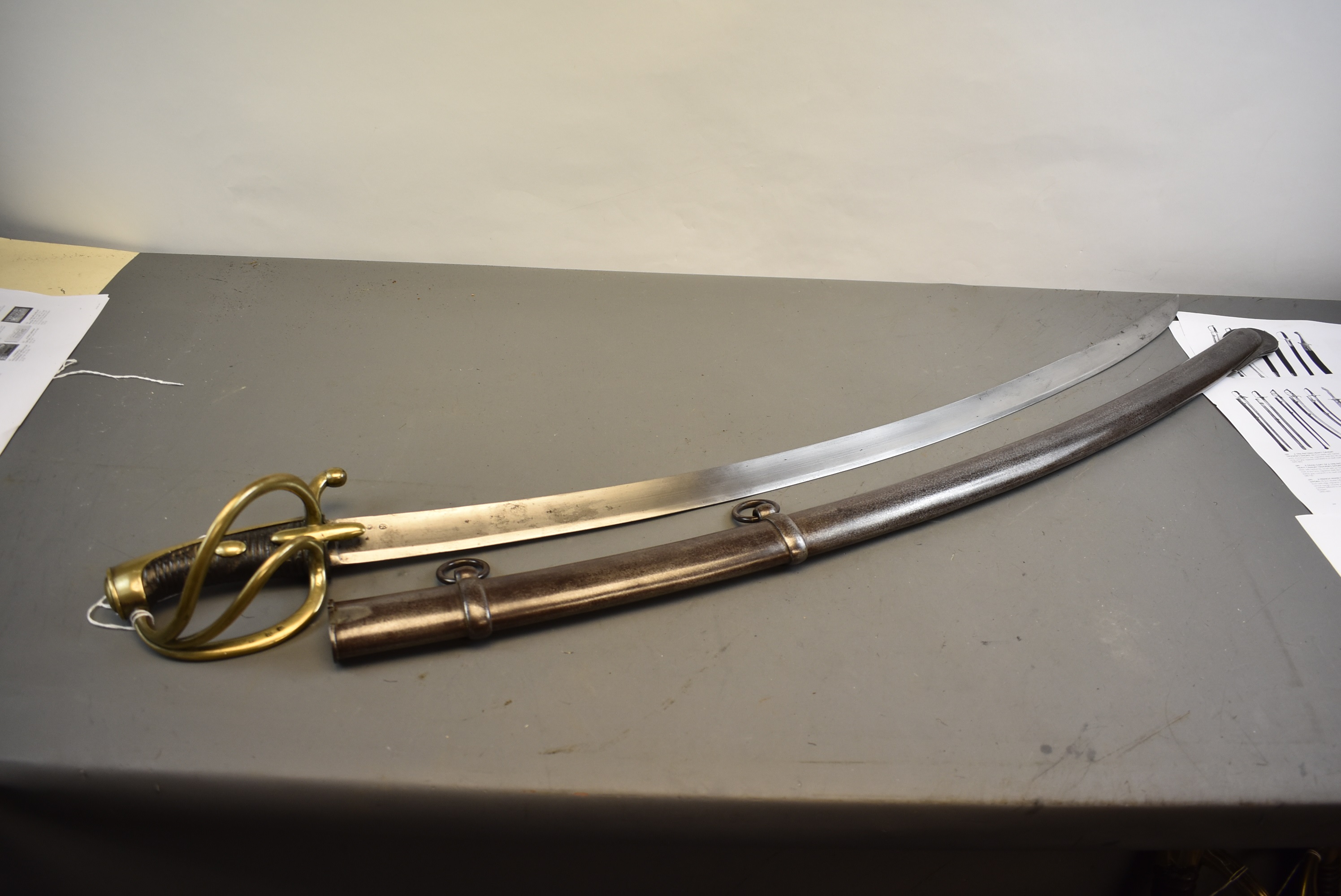 Lot 691 - A WATERLOO PERIOD FRENCH ANXI LIGHT CAVALRY