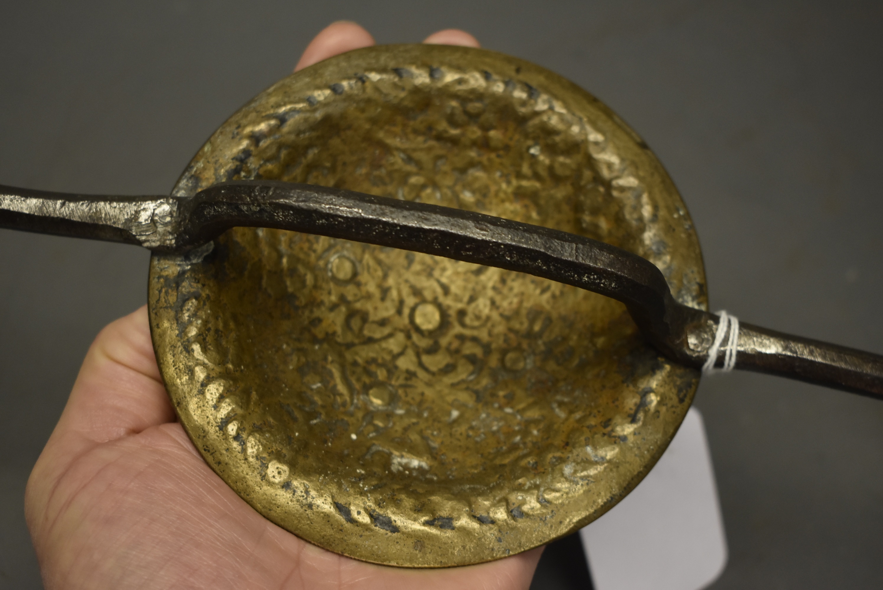 Lot 61 - A 19TH CENTURY INDIAN MADU OR SHIELD,