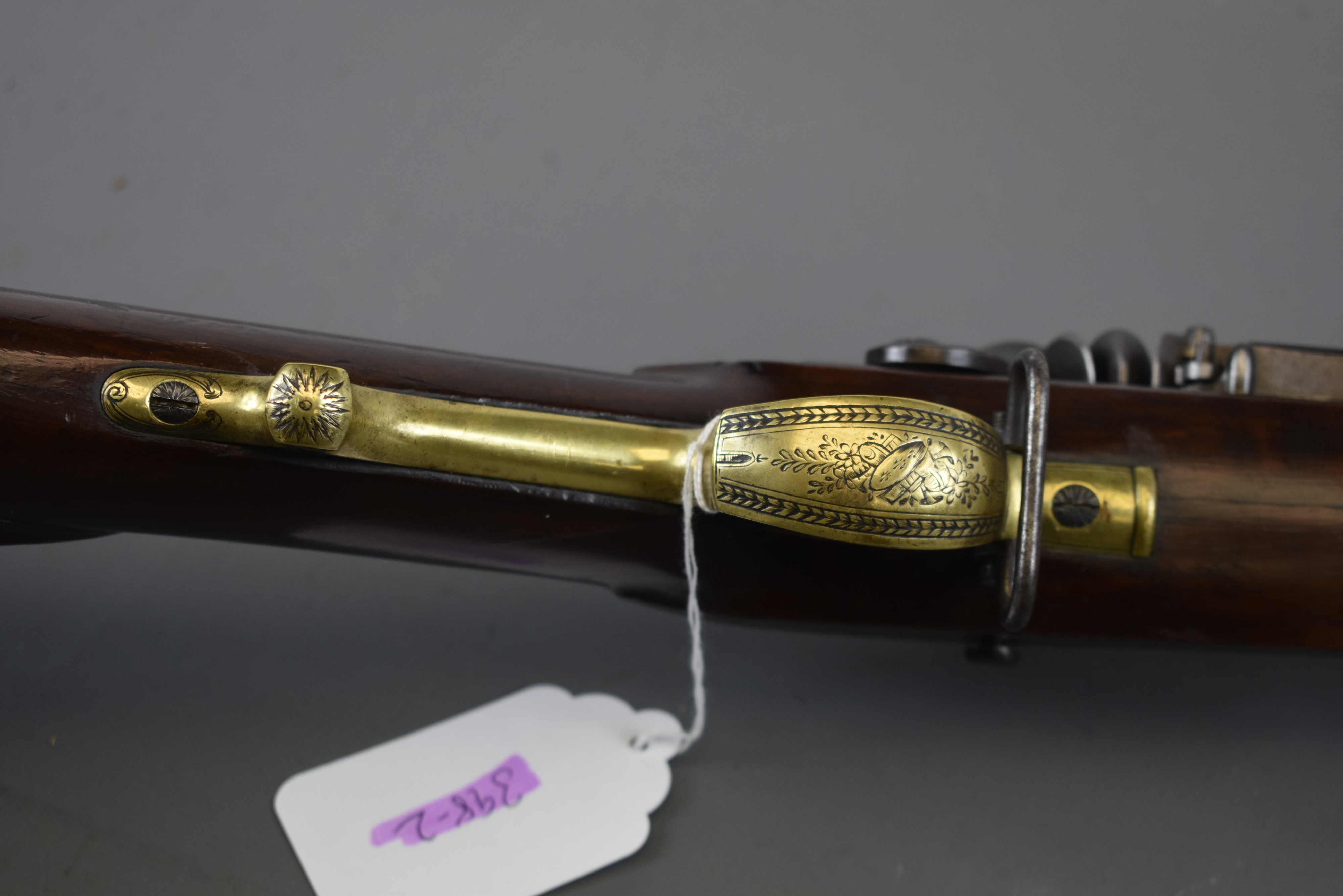 Lot 207 - A RARE CASED .650 CALIBRE BAKER SPORTING