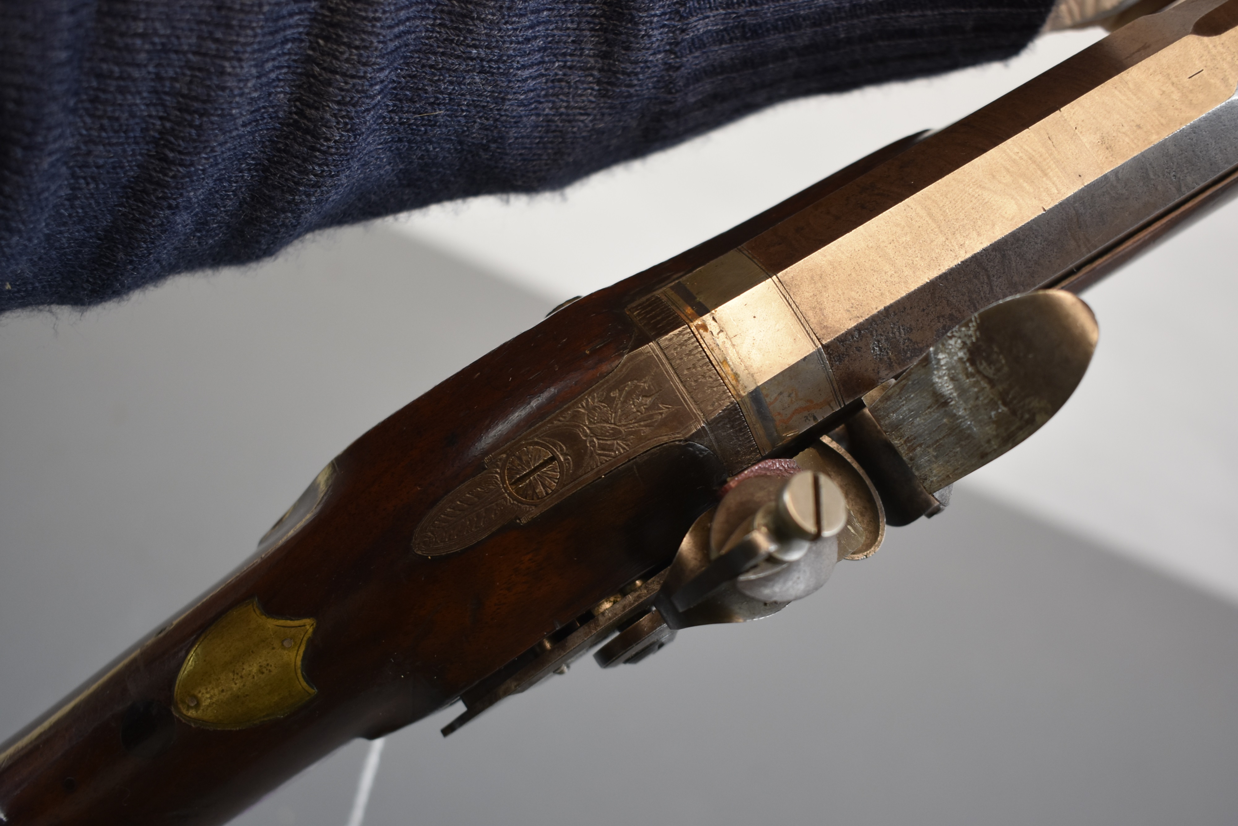 Lot 207 - A RARE CASED .650 CALIBRE BAKER SPORTING