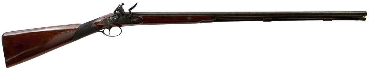 Lot 216 - A VERY RARE 32-BORE FLINTLOCK LARK GUN BY