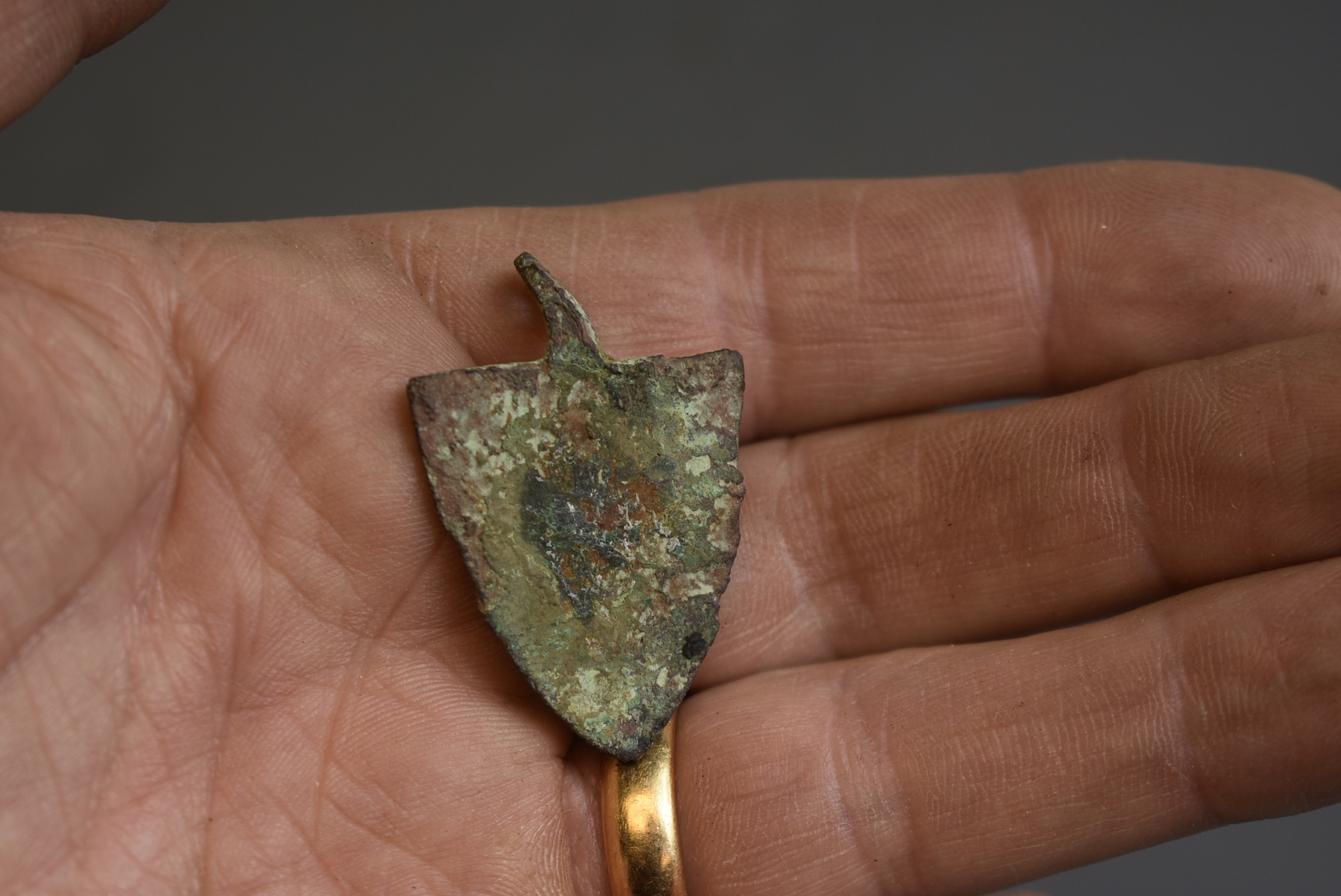 Lot 881 - FIVE VARIOUS MEDIEVAL HORSE HARNESS PENDANTS,