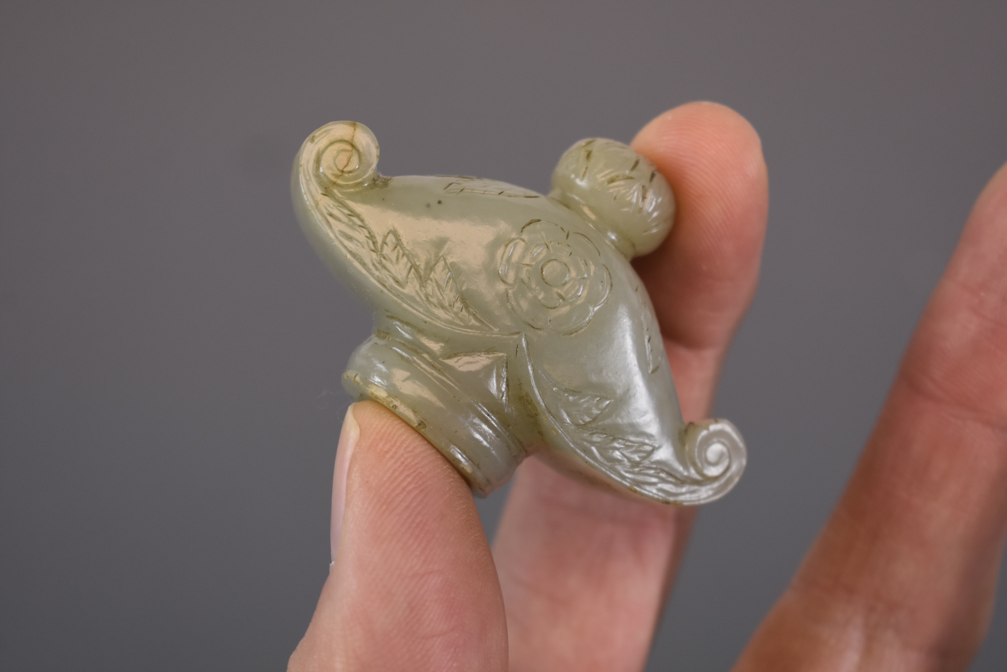 Lot 33 - TWO 17TH/18TH CENTURY CHINESE JADE SWORD OR