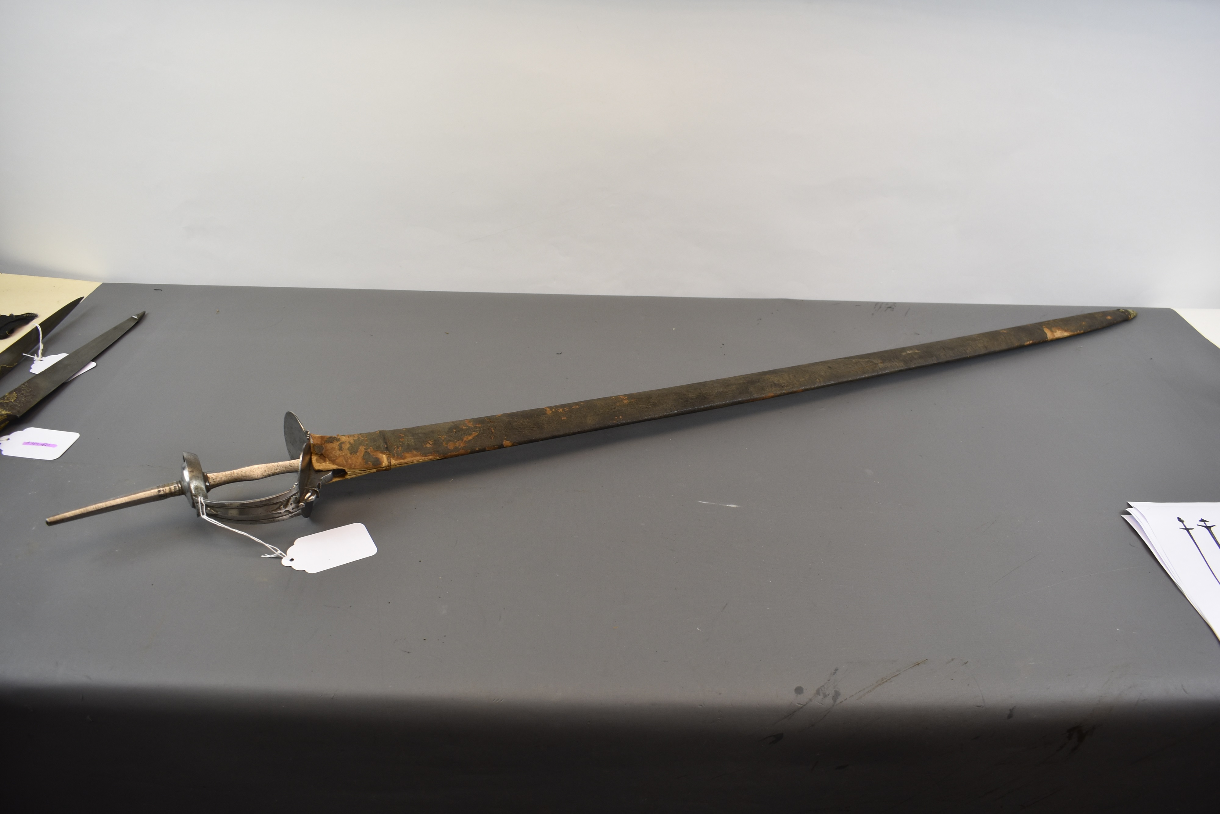 Lot 47 - AN 18TH CENTURY INDIAN FIRANGI OR SWORD FROM