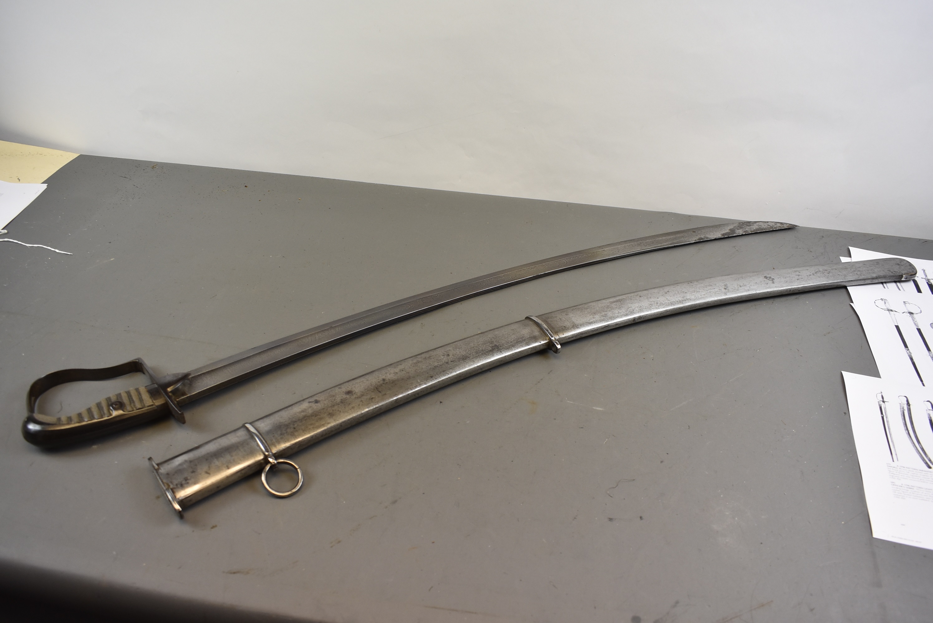 Lot 680 - A 1796 PATTERN LIGHT CAVALRY OFFICER'S SABRE,