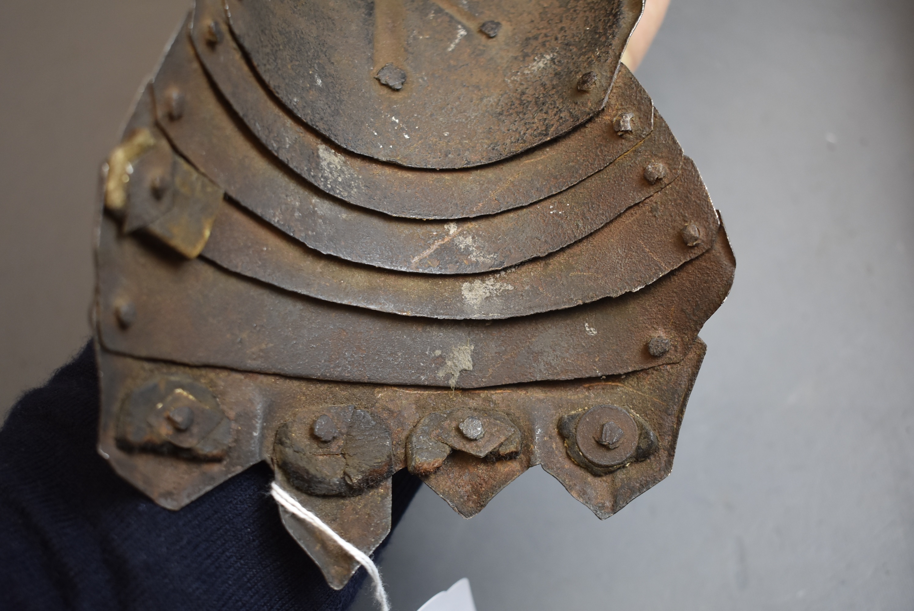 Lot 436 - A PAIR OF RIDING GAUNTLETS IN THE 17TH