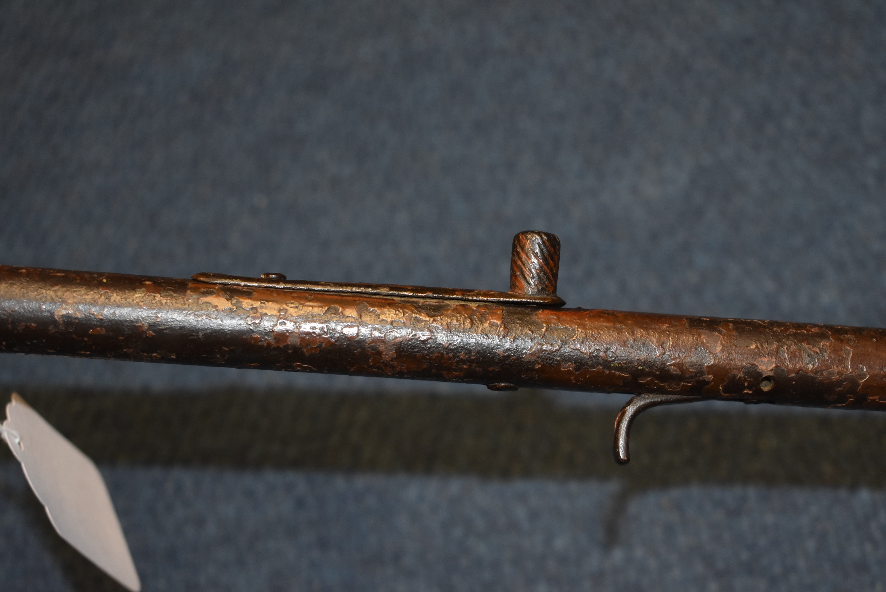 Lot 547 - A 25-BORE PERCUSSION WALKING STICK GUN,